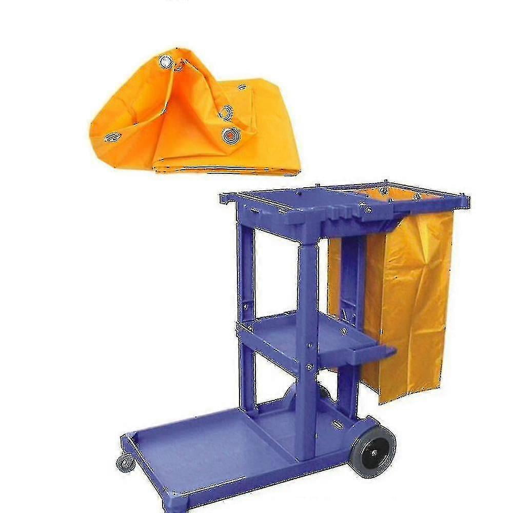 Janitorial Cart Cleaning Tool Waterproof Cart Storage Bag Yellow ...
