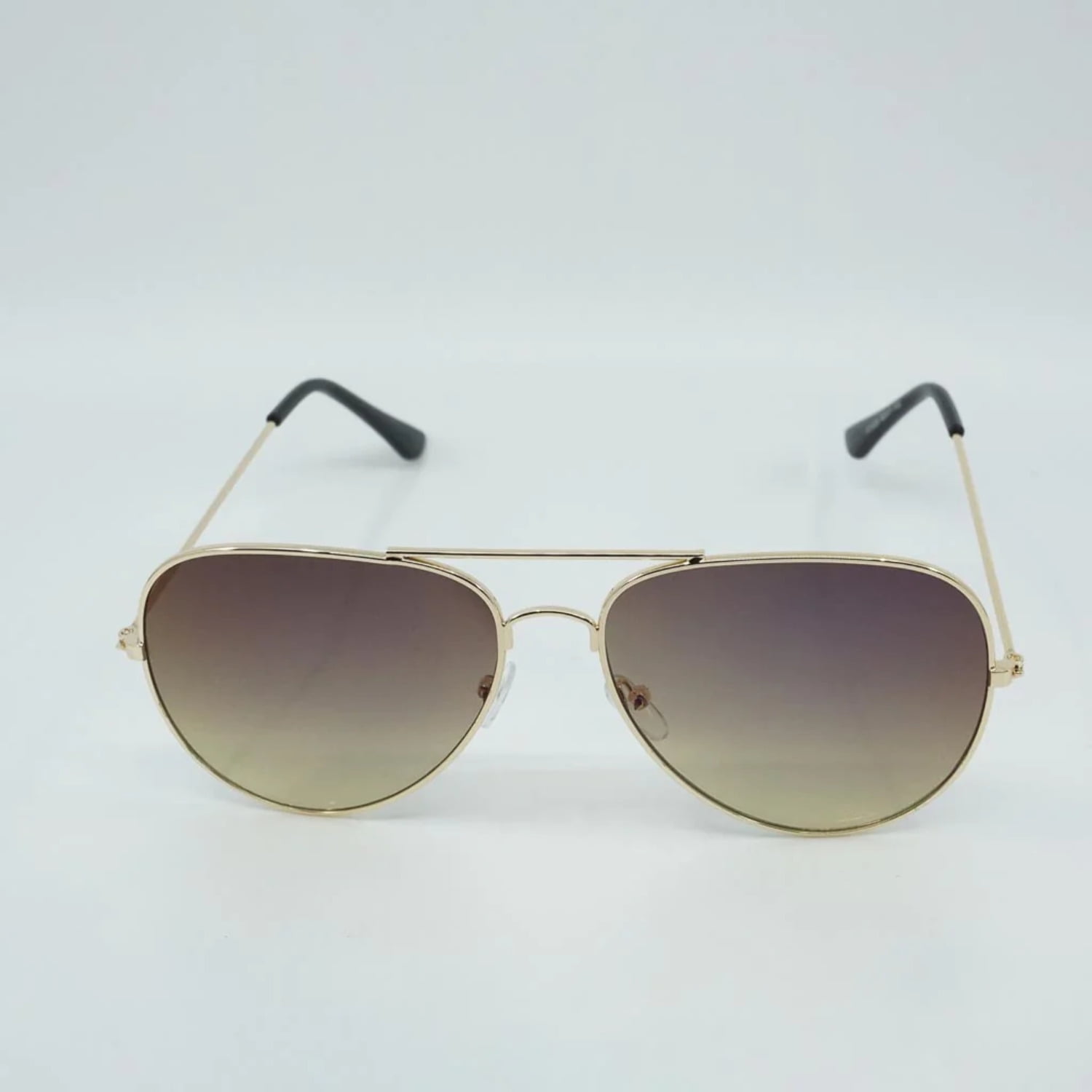 Janiya Gradual Color Lenses Metal Frame Aviator Sunglasses - Walmart.com