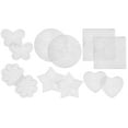 Janlynn 7 Count Clear Plastic Canvas, Pre-Cut Shapes (12 Pieces ...