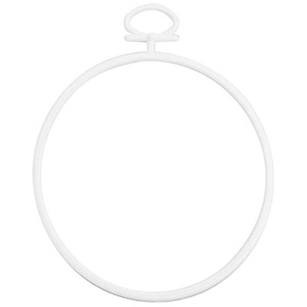 Janlynn Just A Frame Round Hoop 2.5" 2/Pkg-White - Walmart.com