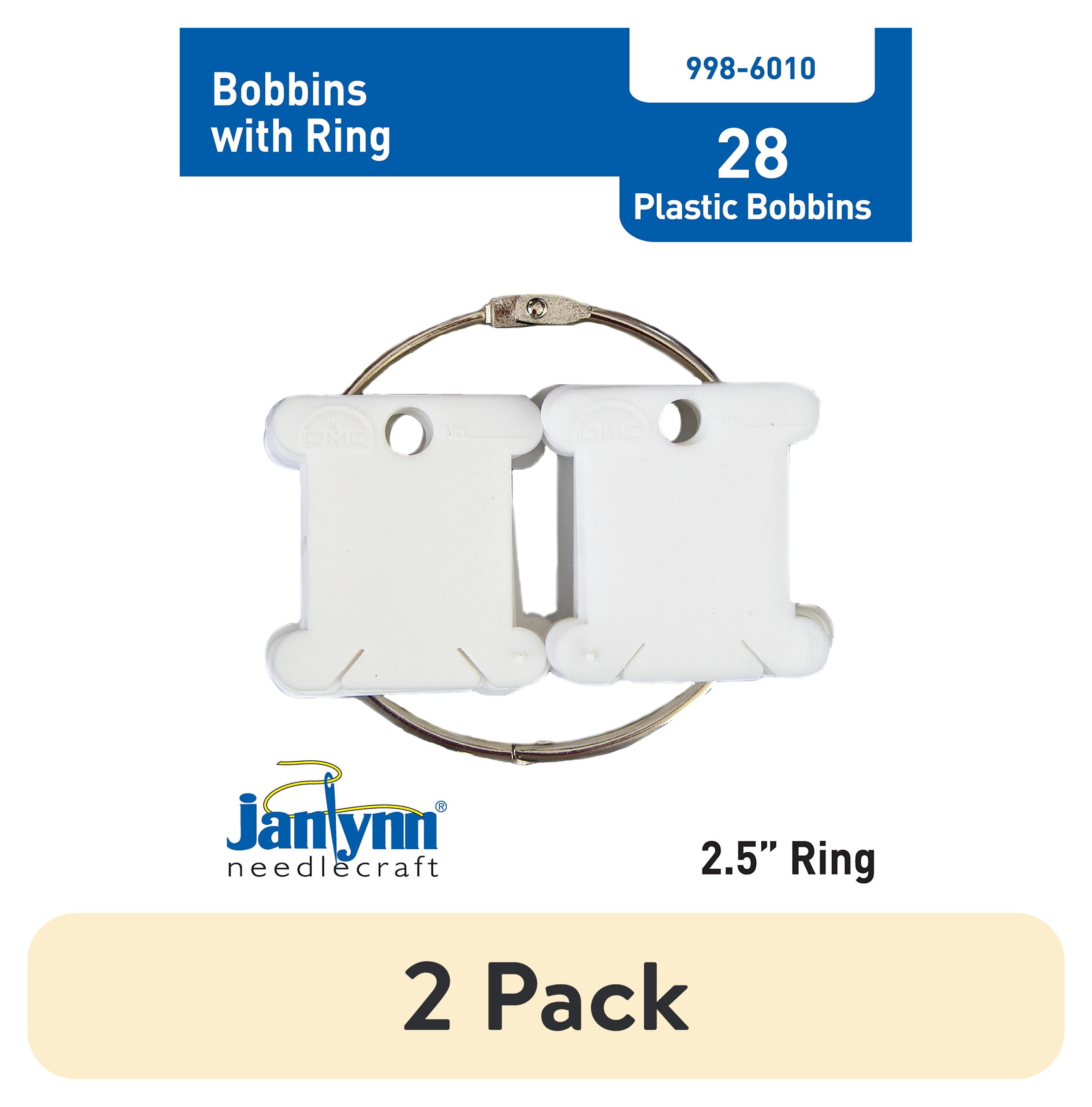 (2 pack) Janlynn Plastic Floss Bobbins with Metal Ring - Walmart.com