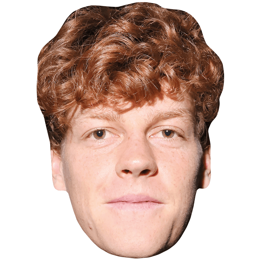 Jannik Sinner (Curls) Big Head. Larger than life mask. - Walmart.com