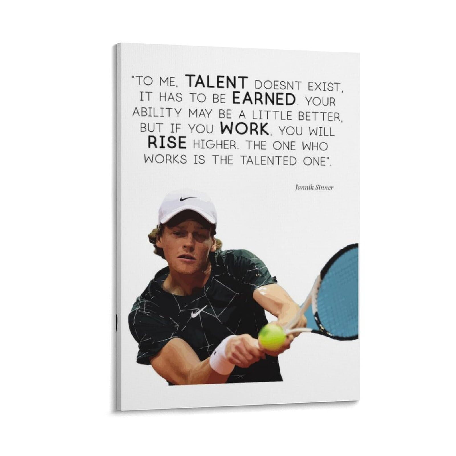Jannik Sinner Poster Tennis Picture Canvas Poster (11) Canvas Art ...