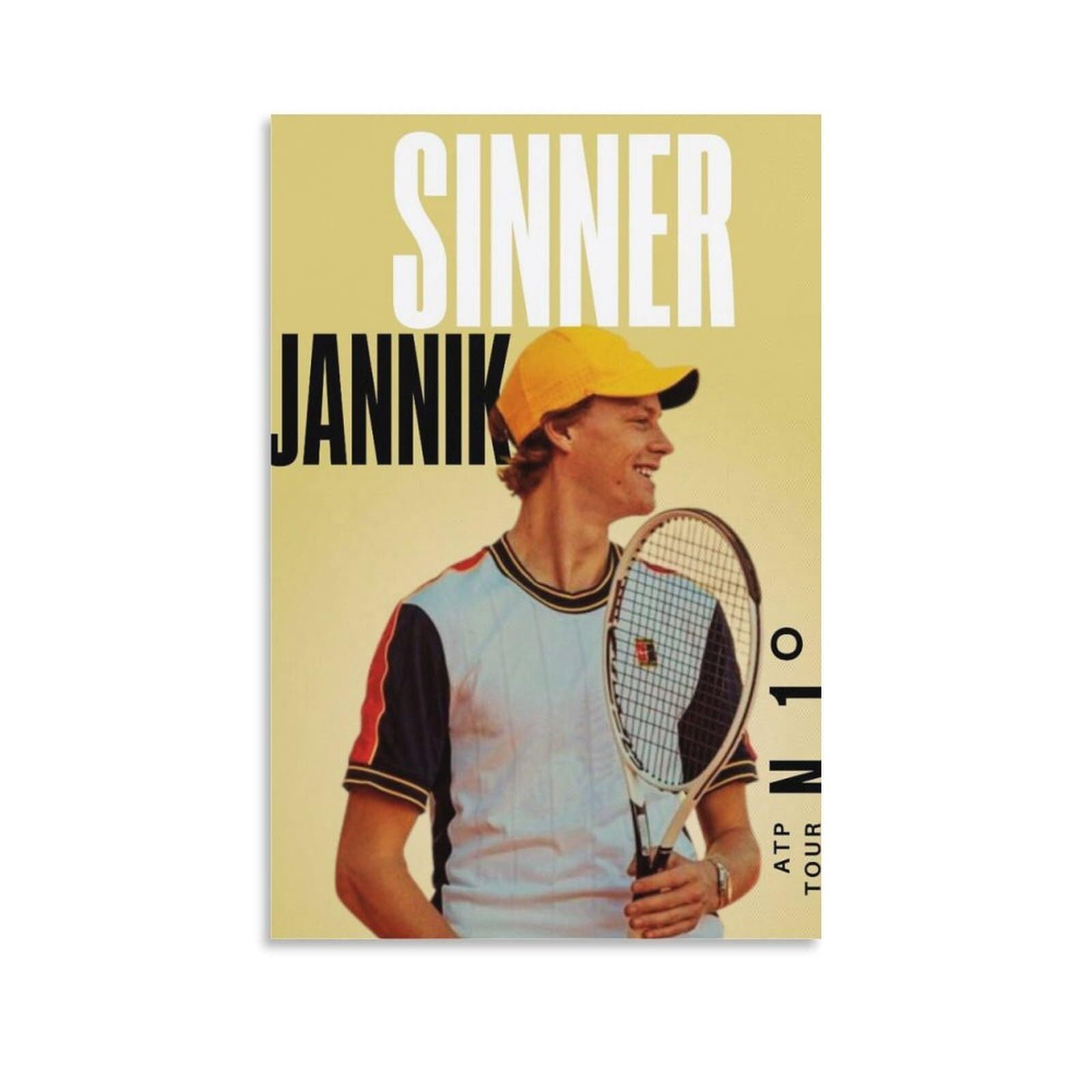 Jannik Sinner Poster Tennis Picture Canvas Poster (36) Posters Wall Art ...