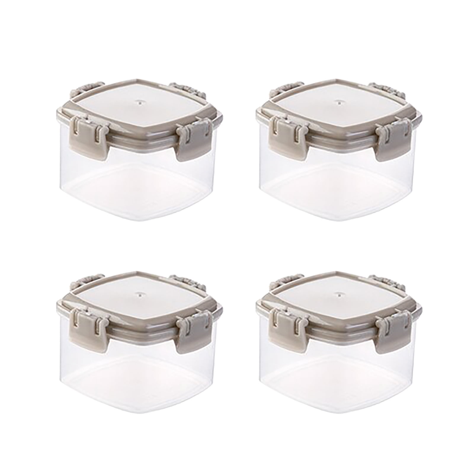 Jannly Storage Containers Lunch Plastic Jar Snack Kitchen Refrigerator ...