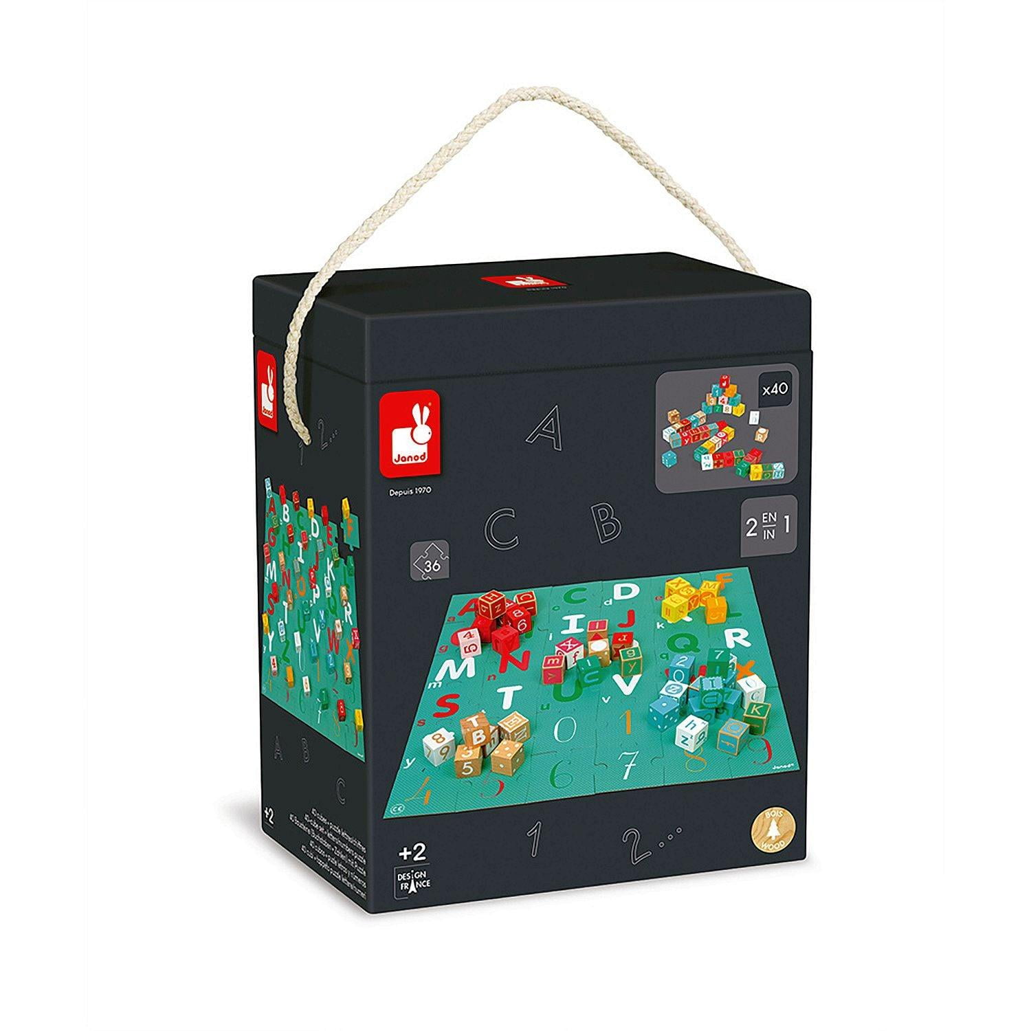 Janod - Kubi X40 Blocks Letters & Numbers - Walmart.com