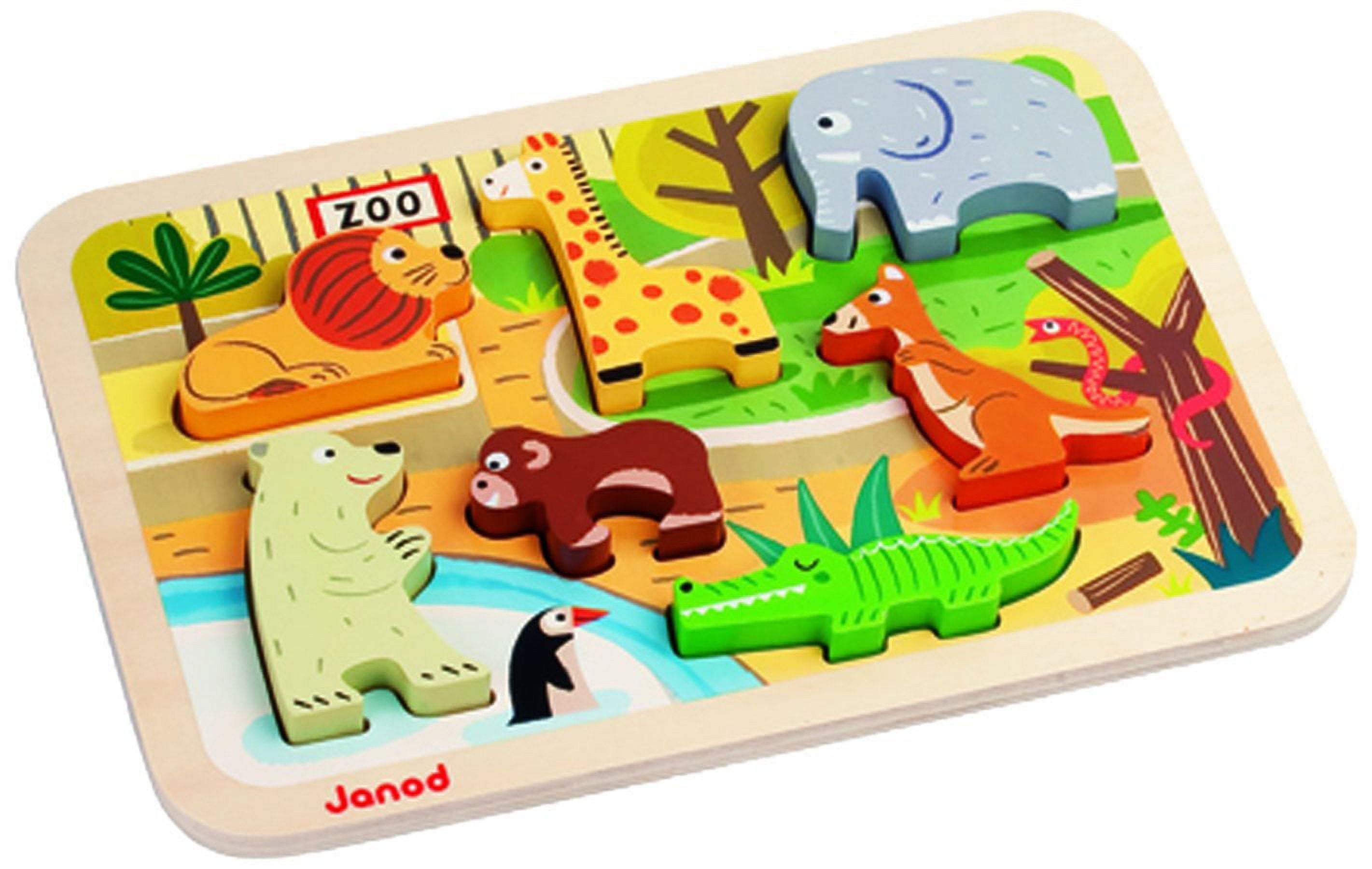 Janod Zoo Chunky Puzzle - Walmart.com