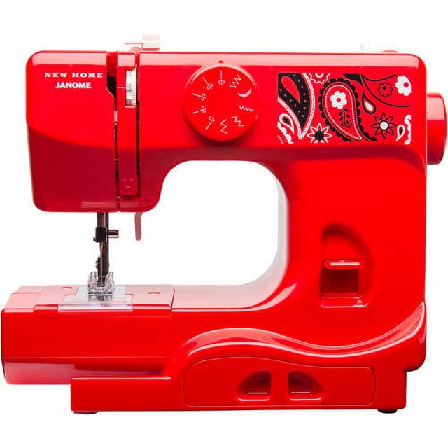 Janome Basic 10-Stitch Portable Sewing Machine with Top Drop-In Bobbin ...