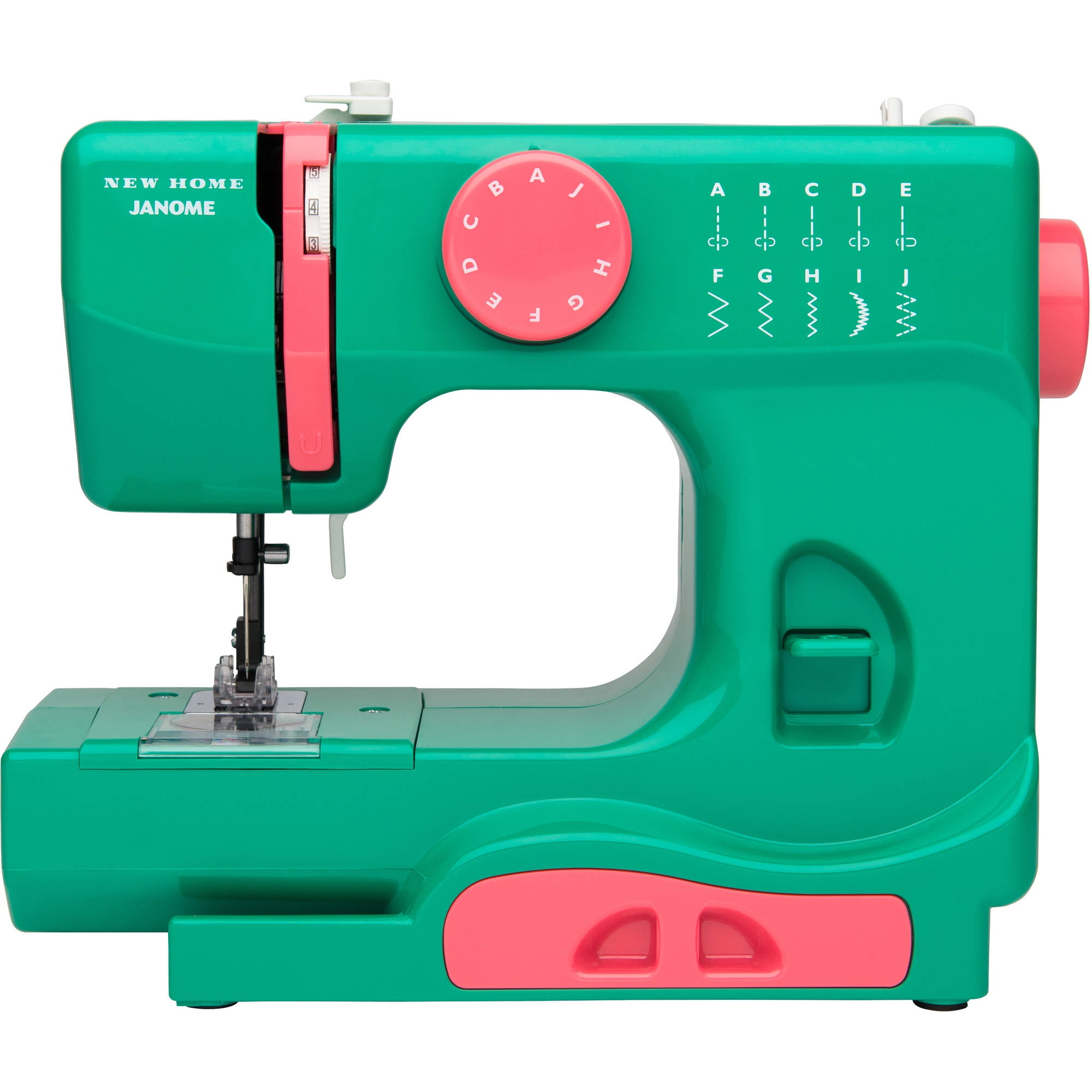 Janome Basic 10-Stitch Portable Sewing Machine with Top Drop-In Bobbin ...