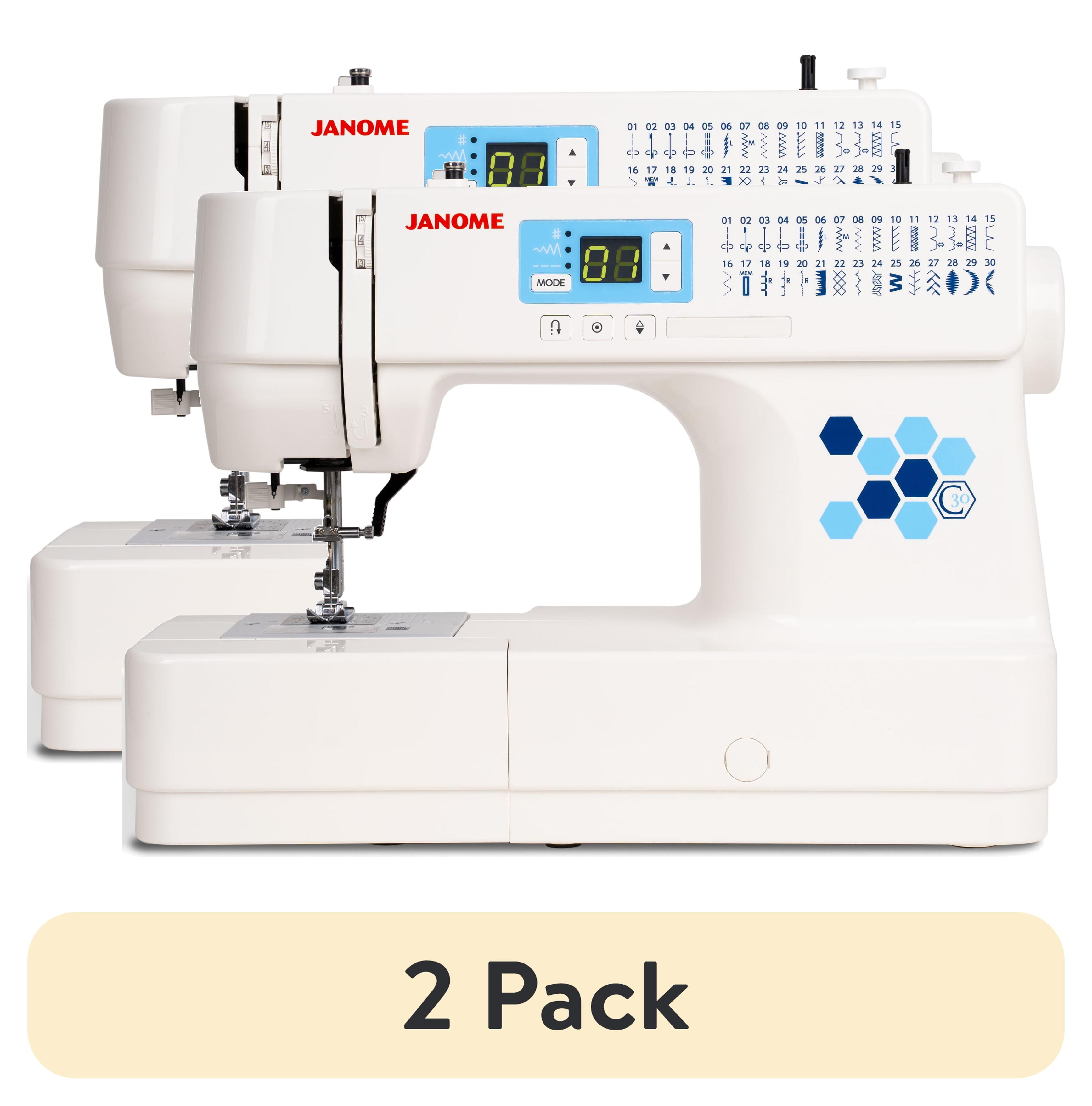 (2 pack) Janome C30 Computerized Sewing Machine with 30 Stitches ...