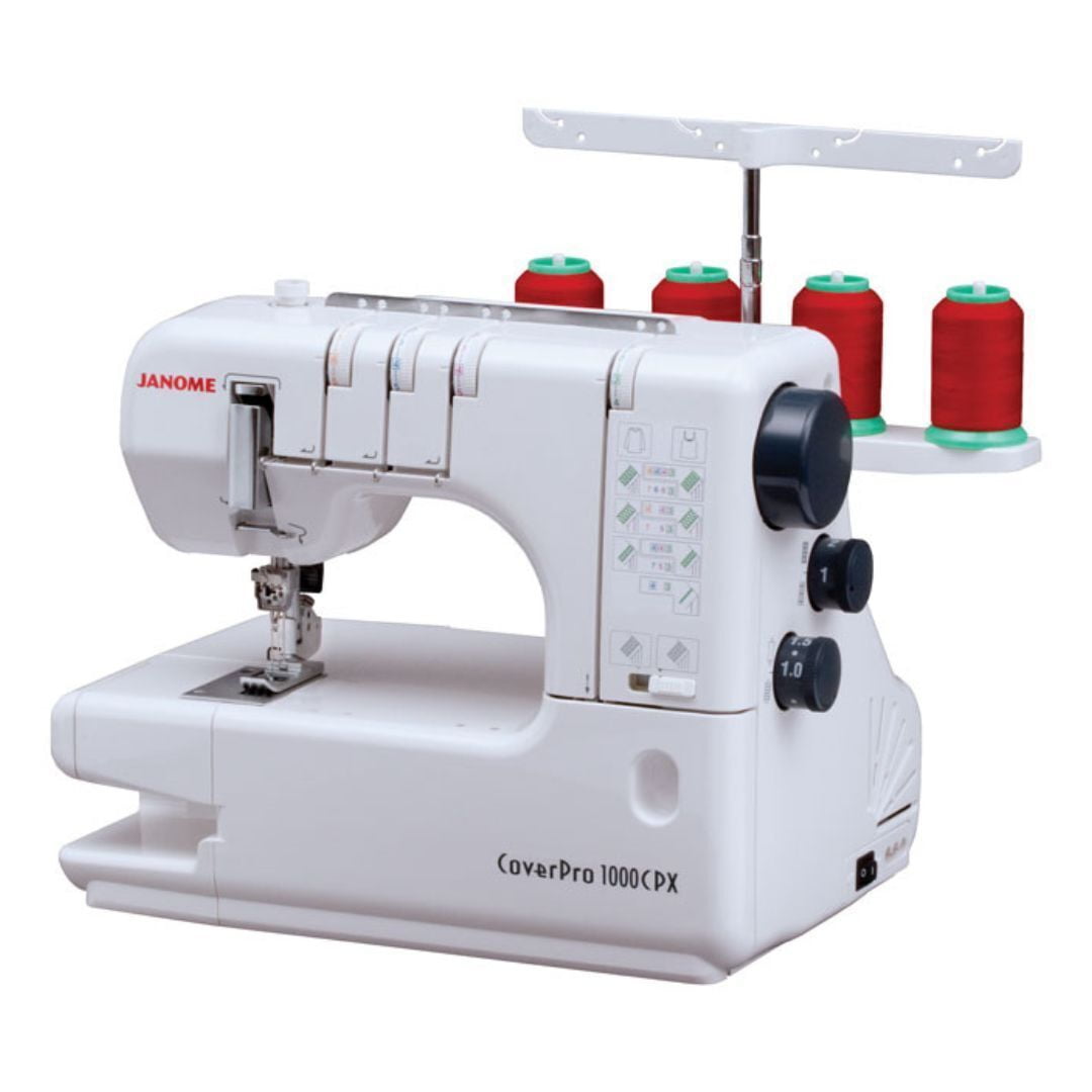Janome CoverPro 1000CPX High-Speed Long Arm Heavy-Duty Coverstitch ...