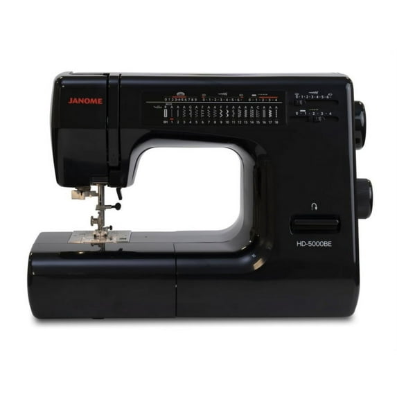 Janome HD5000 Black Edition Heavy Duty Sewing Machine for Home Decor ...