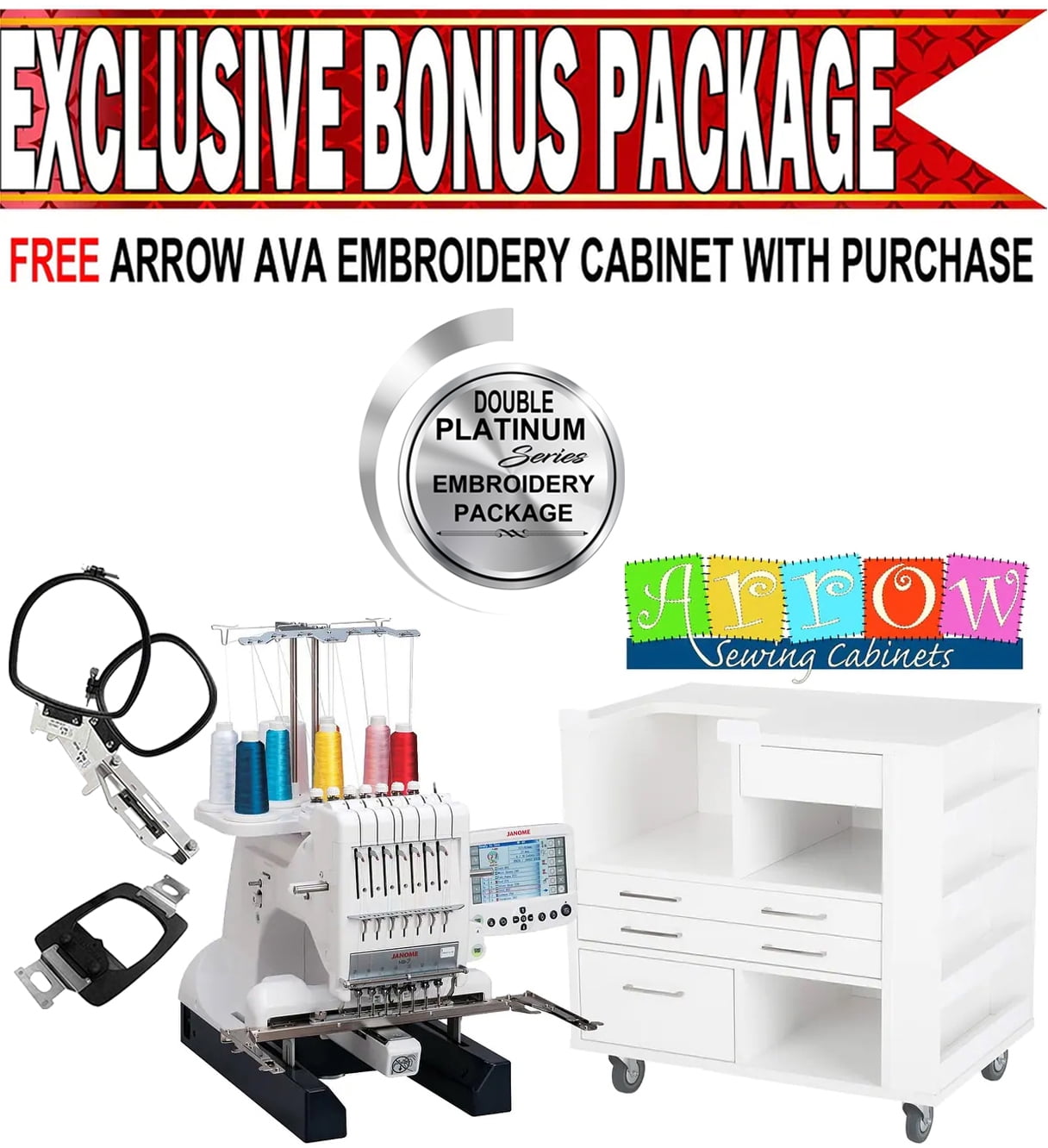 Janome MB-7 Seven-Needle Embroidery Machine w Double Philippines | Ubuy