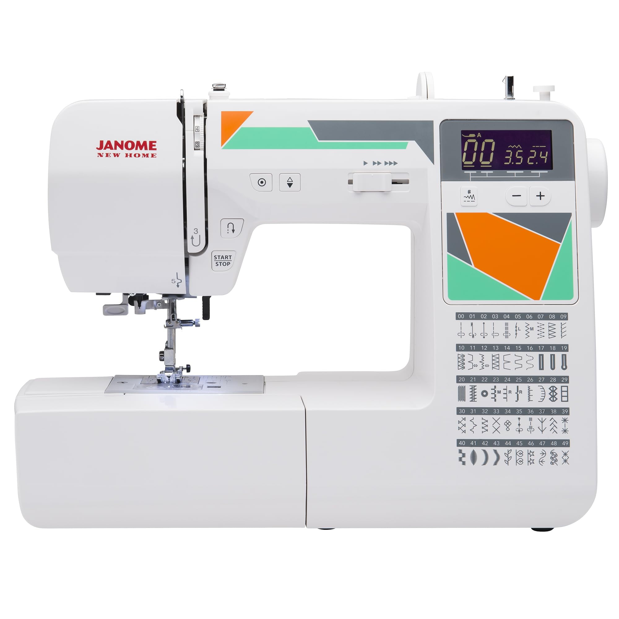 Janome MOD-50 Computerized Sewing Machine with 50 Built-In Stitches, 3 ...
