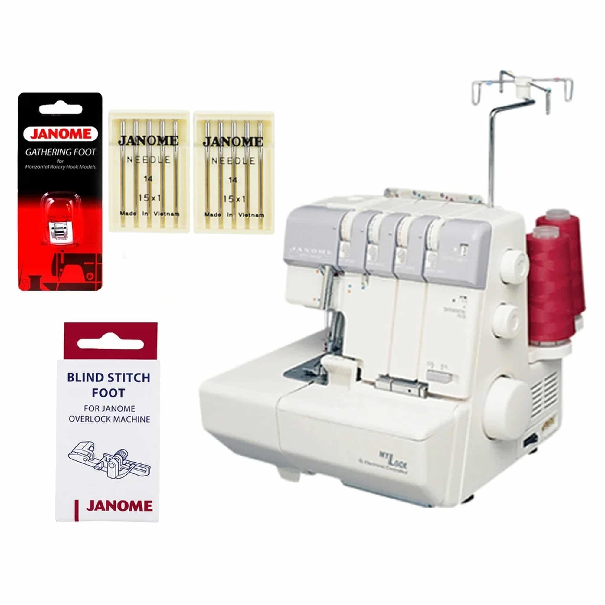 Janome MyLock 634D Overlock Serger w/ Free Bonus Package! - Walmart.com