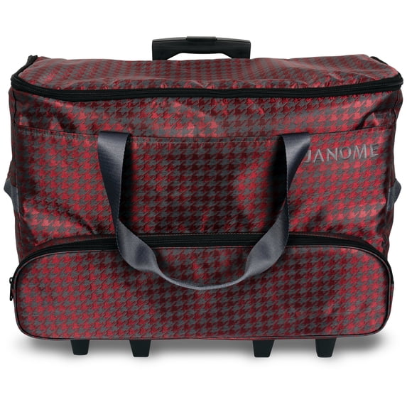 Janome Red Check Sewing Machine Trolley (22"L x 12"W x 15"H) - Walmart.com