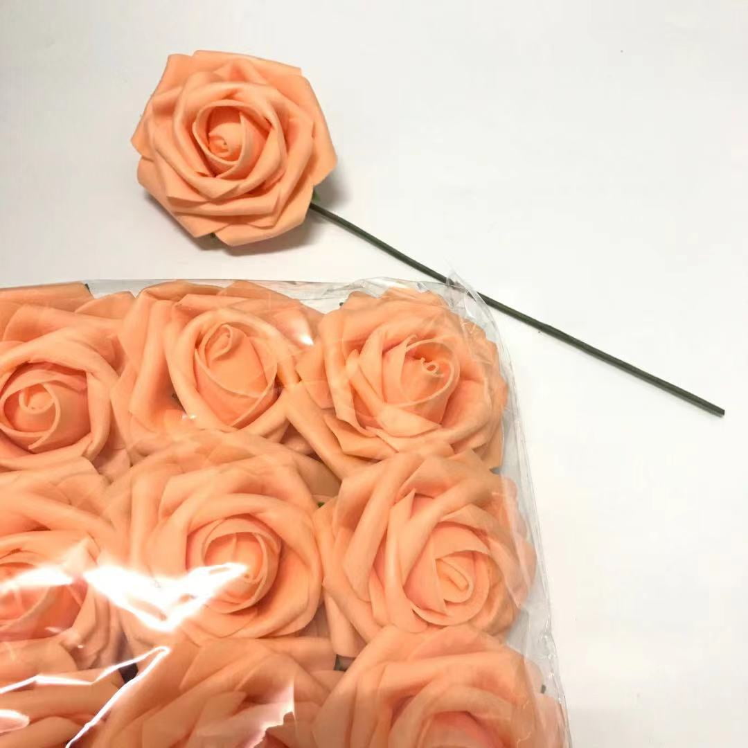 Janrecotw Realistic Artificial Roses, 25 Pieces Of Real And Artificial ...