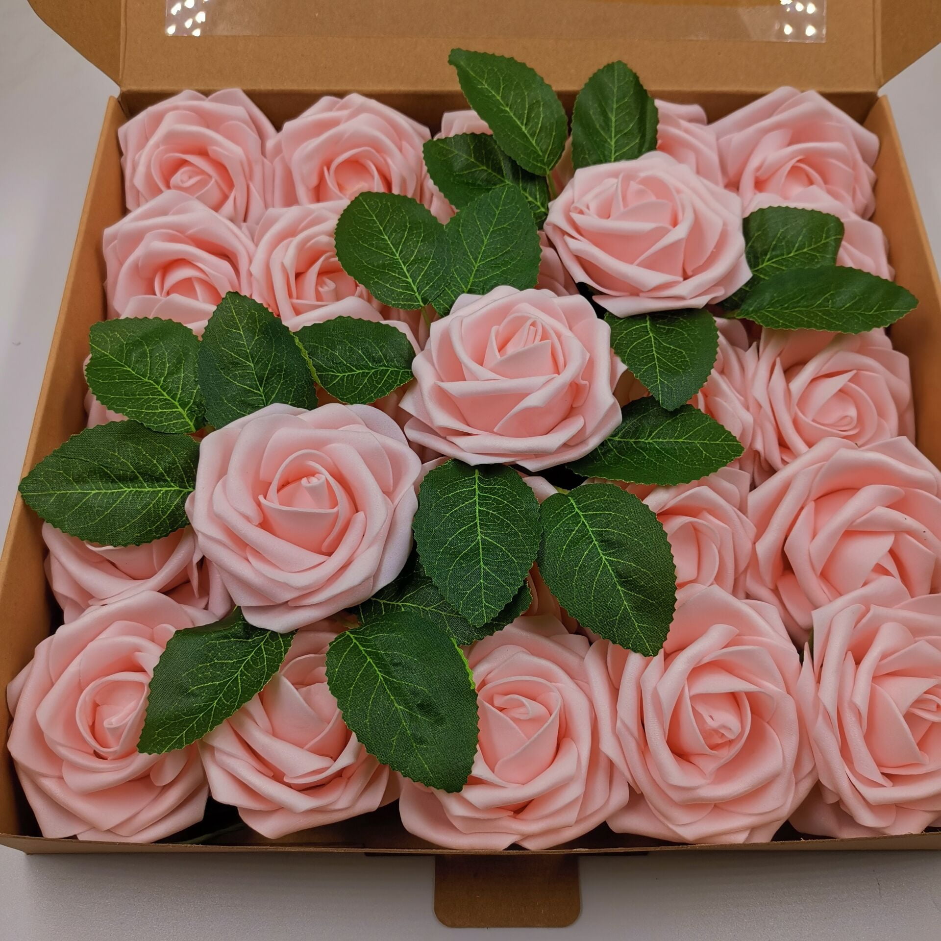 Janrecotw Realistic Artificial Roses, 25 Pieces Of Real And Artificial ...