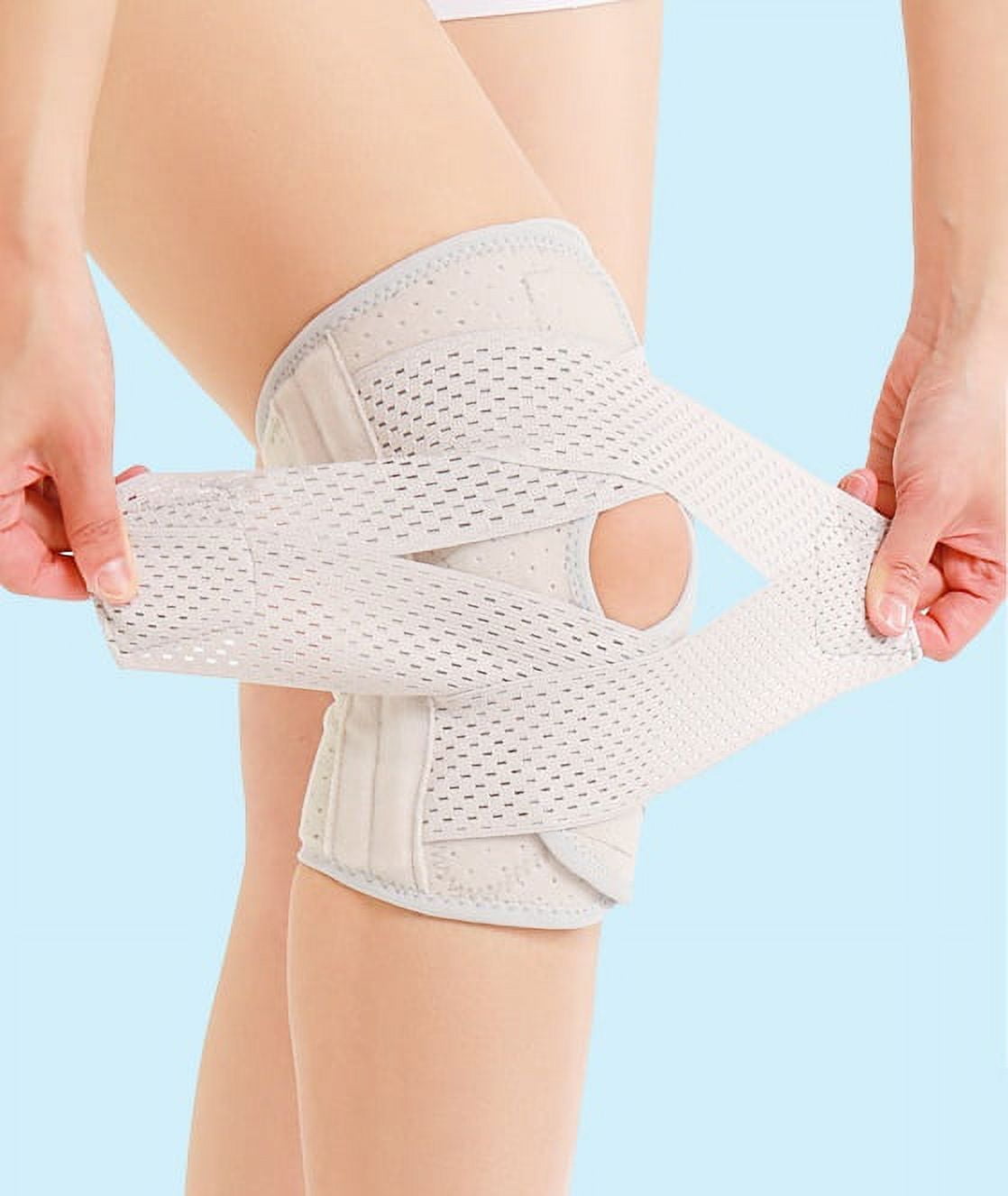 Janrevotw 1 Adjustable Knee Brace For Men And Women, Breathable Compression Knee Brace With ...