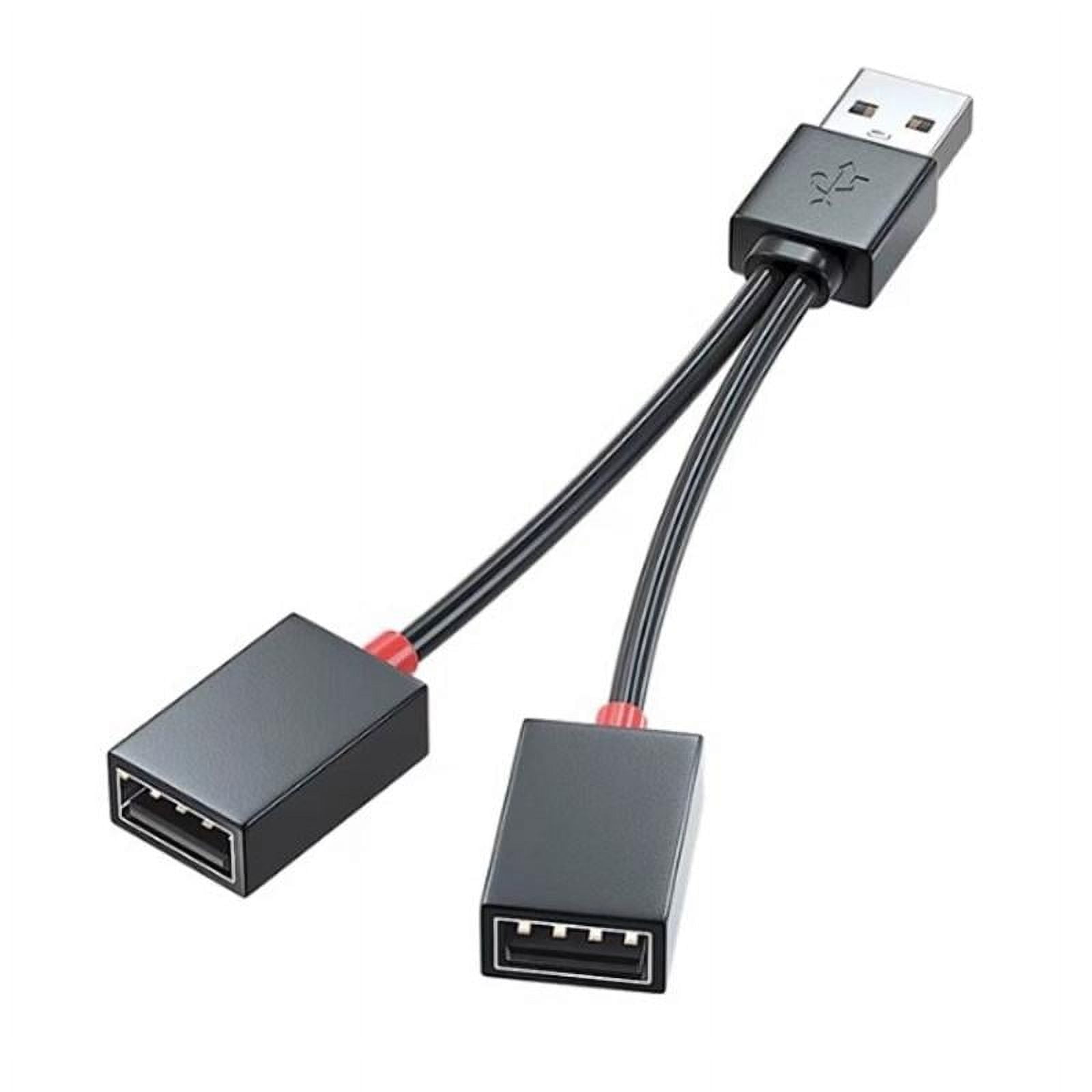 Janrevotw 1 In 2 Out Car Usb Splitter Multifunction Adapter Cord ...