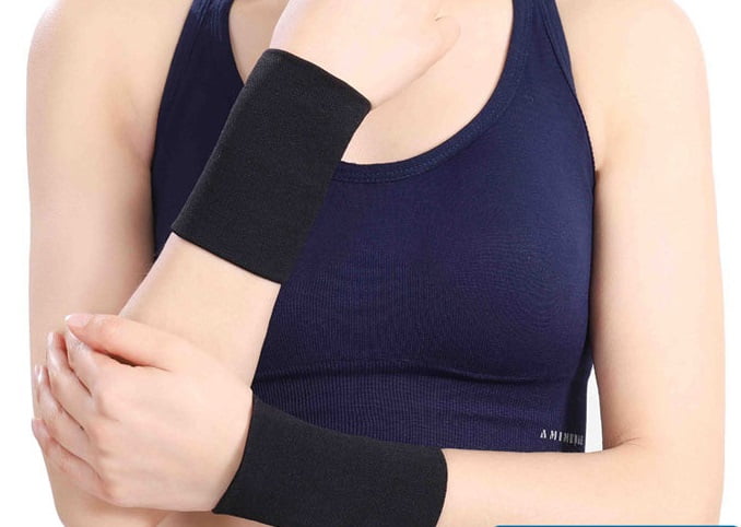Janrevotw 1 Pair Compression Wrist Sleeves Compression Wrist Strap ...