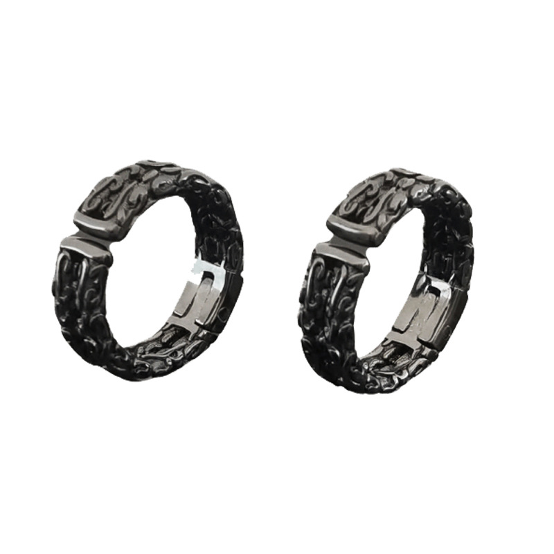Janrevotw 1 Pair Of Retro Ear Clips Without Ear Holes Senior Sense Of ...