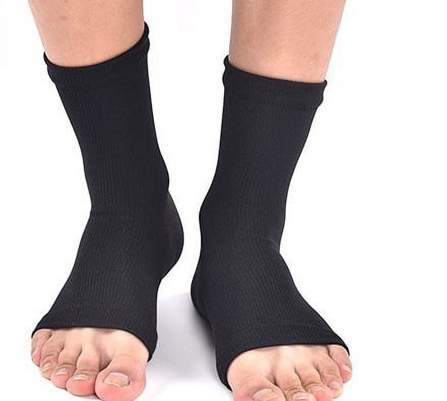 Janrevotw 2 Pairs Of Leg Sleeves Sports Compression Socks Anti Plantar ...