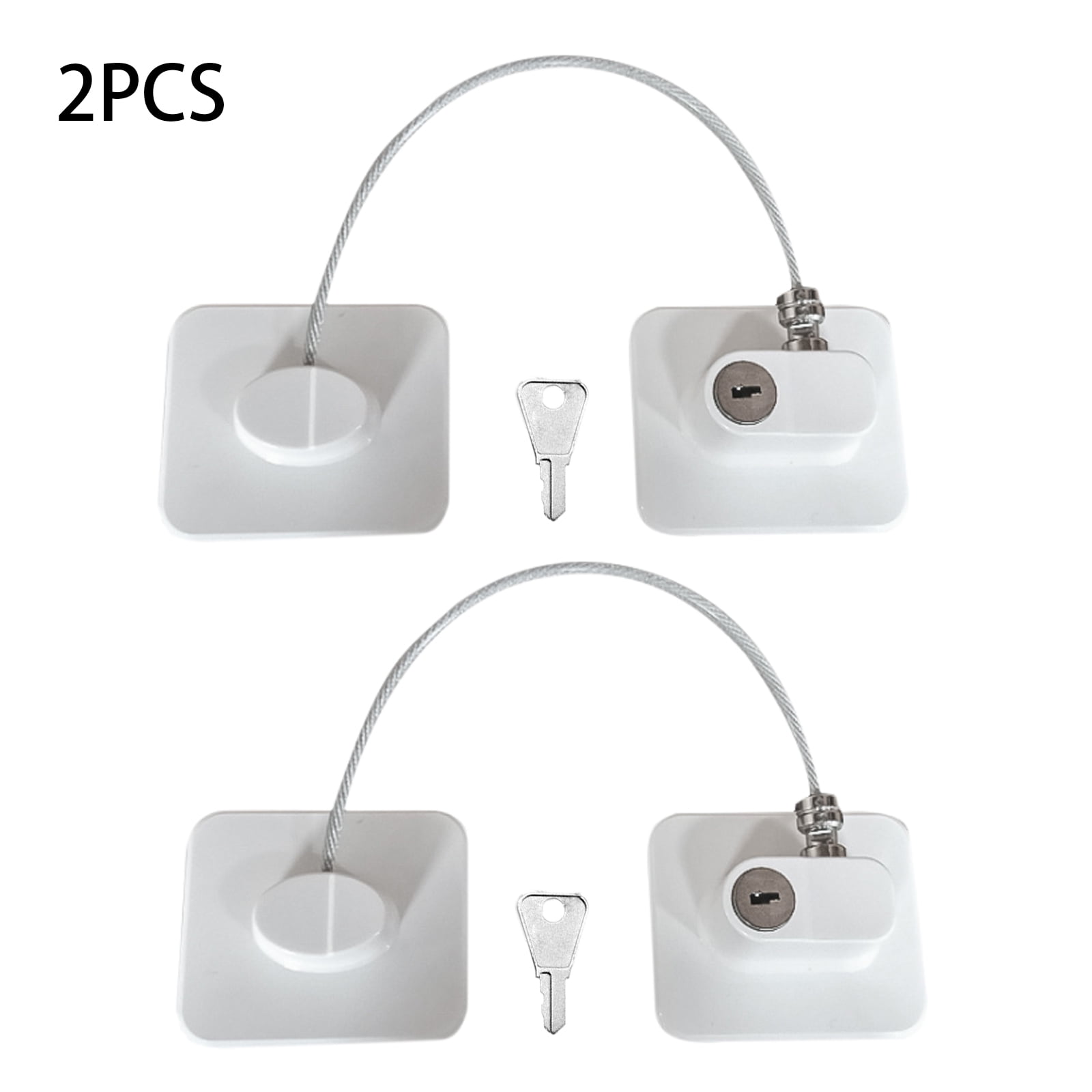 Janrevotw 2 Pieces Fridge Lock Refrigerator Lock With Keys, Freezer ...