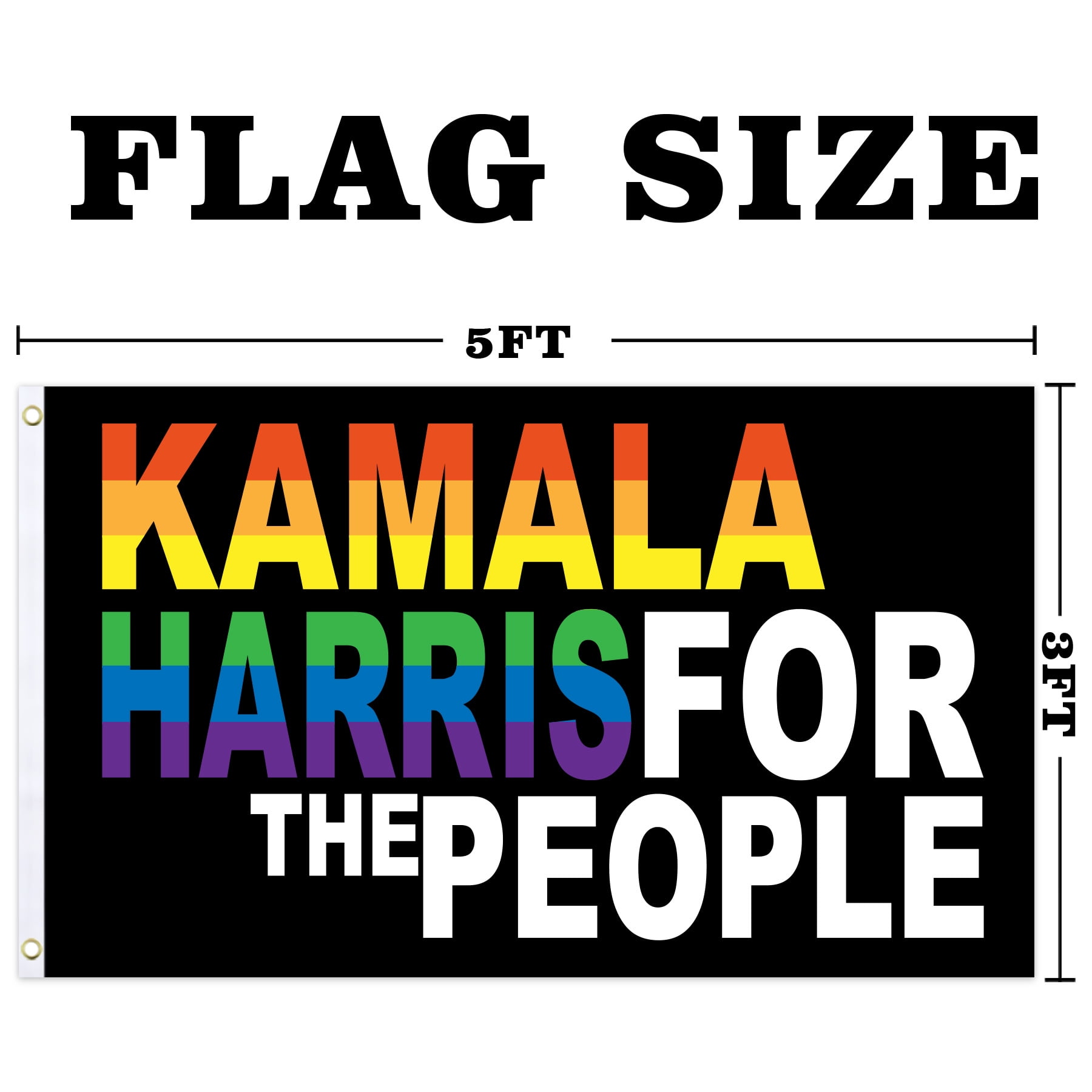 Janrevotw 2024 Presidential Campaign Flags U.S. Presidential Campaign ...