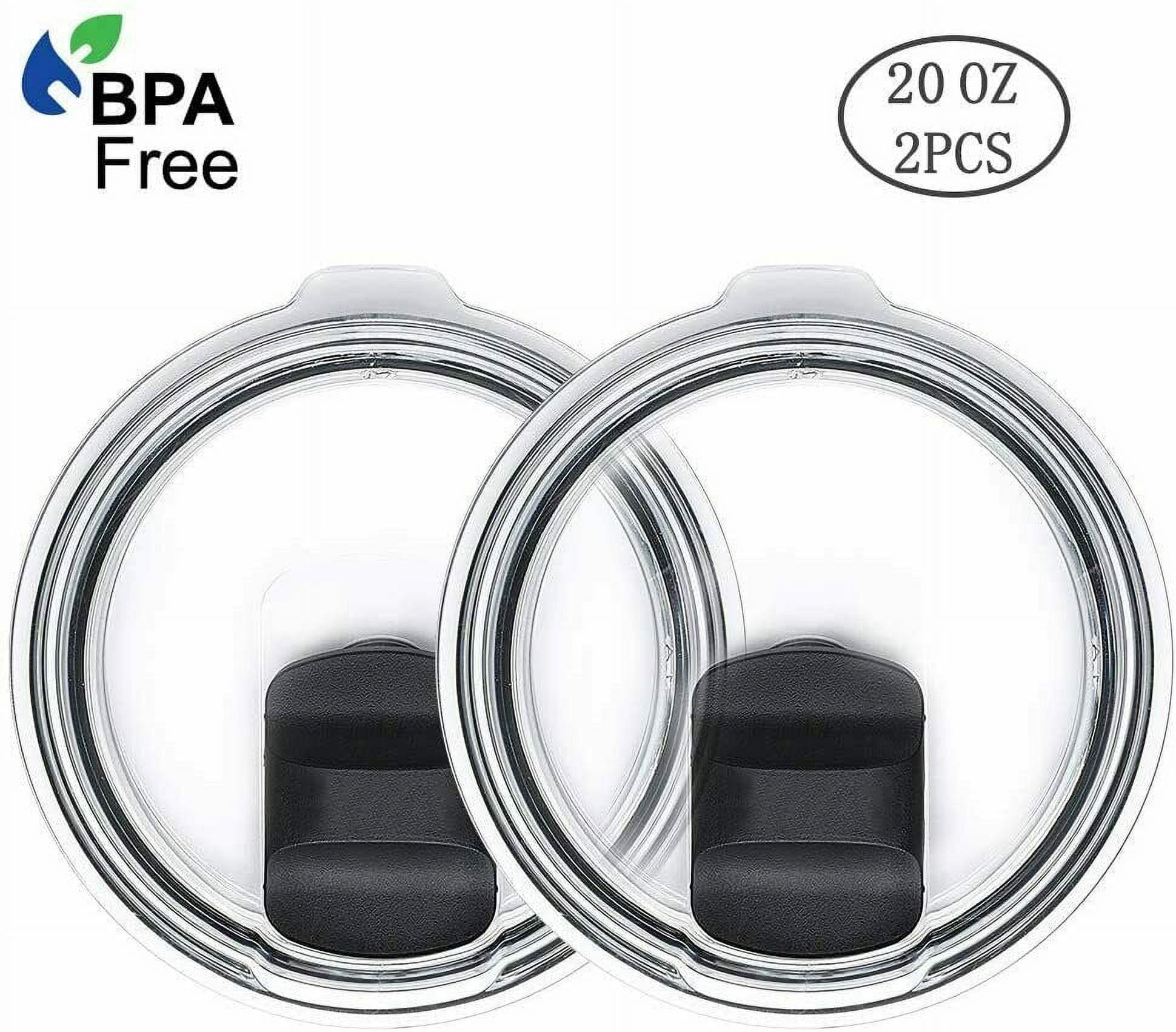Janrevotw 2pcs 20 Oz Splash Spill Proof Magnetic Slider Lid For Yeti ...