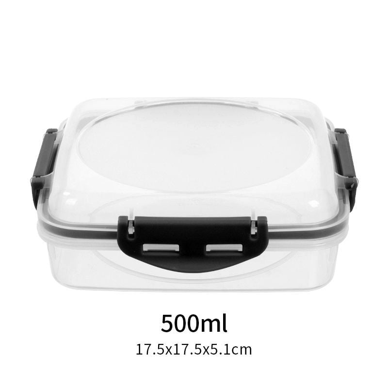 Janrevotw 500ml Sandwich Lunch Box Food Grade Crisper Bread Sushi Rice ...