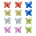 Janrevotw Christmas Glitter Butterfly Decorations Diy Craft Butterfly ...