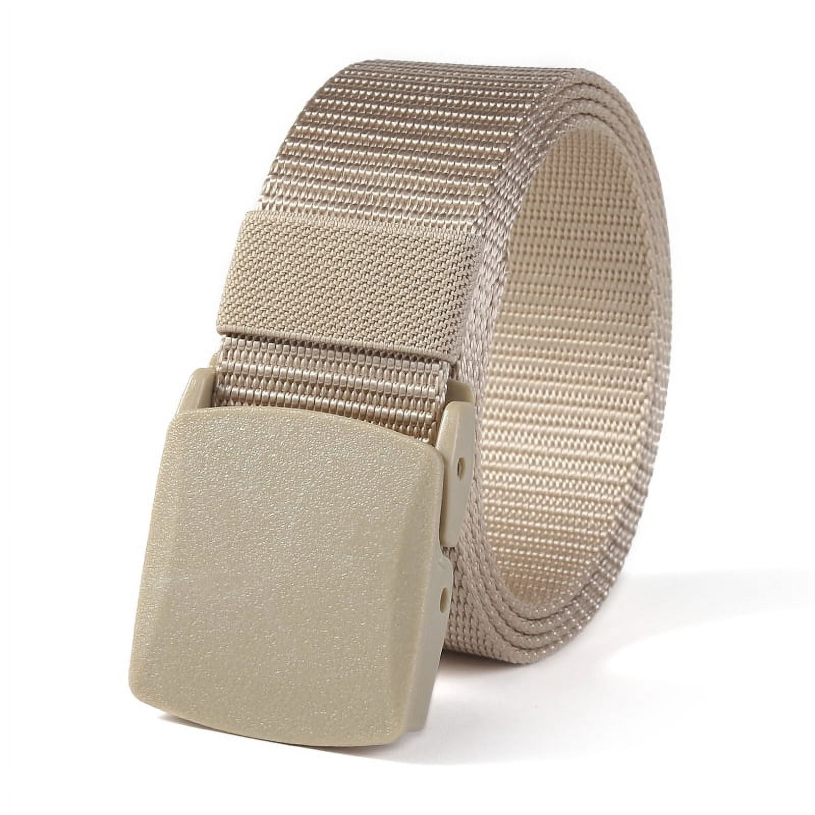 Janrevotw Men'S Elastic Stretch Belt, Men'S Metal-Free Plastic Buckle ...