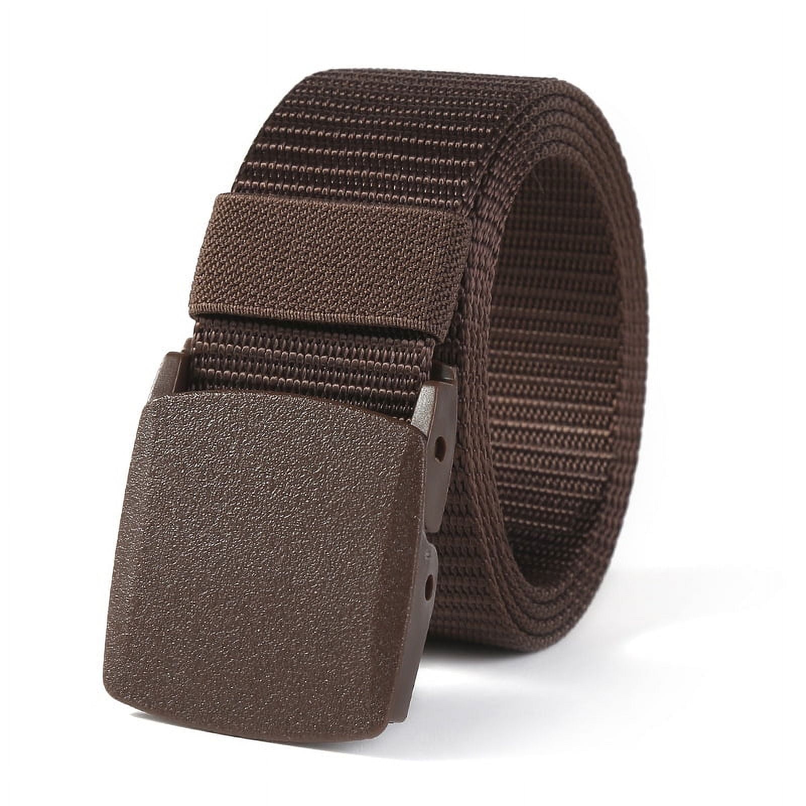 Janrevotw Men'S Elastic Stretch Belt, Men'S Metal-Free Plastic Buckle ...