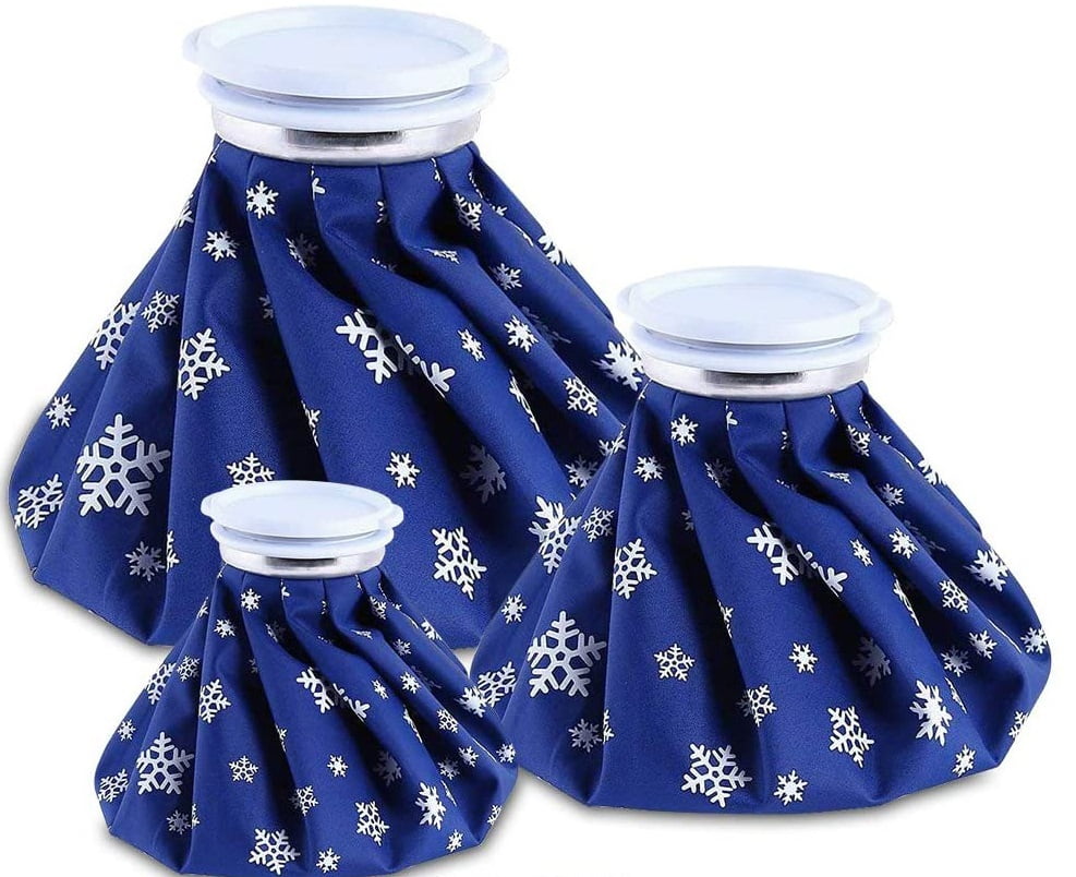 Janrevotw Snowflake Ice Packs Reusable 3 Cold/Hot Bags For Knee Leg ...