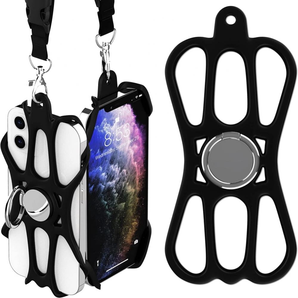 Janrevotw Universal Mobile Phone Lanyard Case For Around The Neck With ...