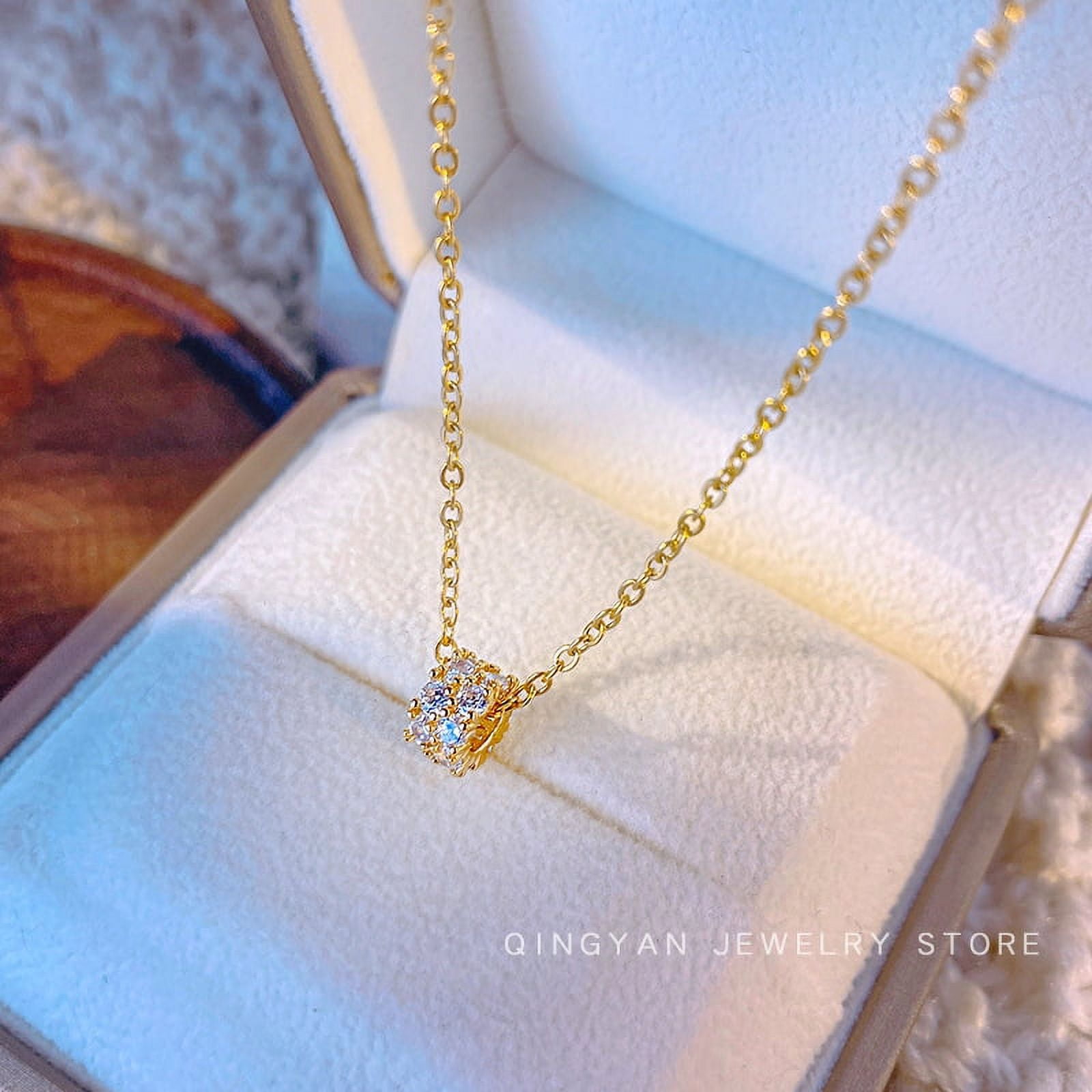 Janrevotw Versatile Collarbone Chain, Light Luxury Design Sense Silver ...