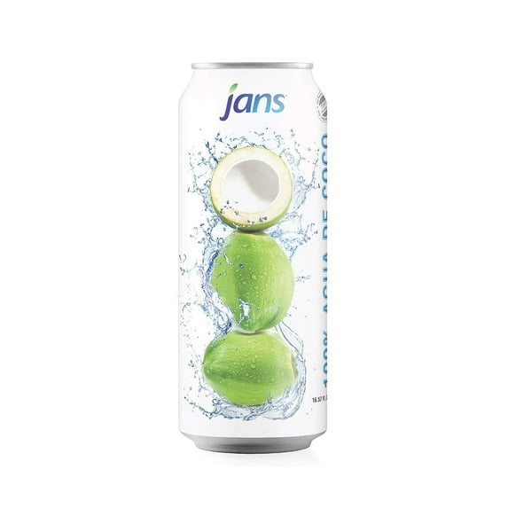 Jans 100% Coconut Water with Coconut Pulp, 16.57 fl oz | No Sugar Added | Pure Coconut Water ...