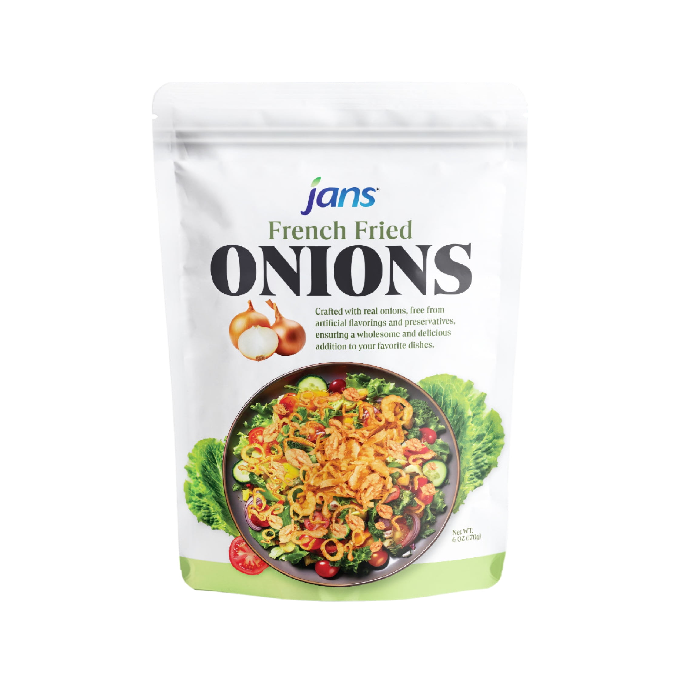 Jans French Fried Onion - For Garnishing, Topping, Seasoning, 6oz (Pack of 1) - Walmart.com