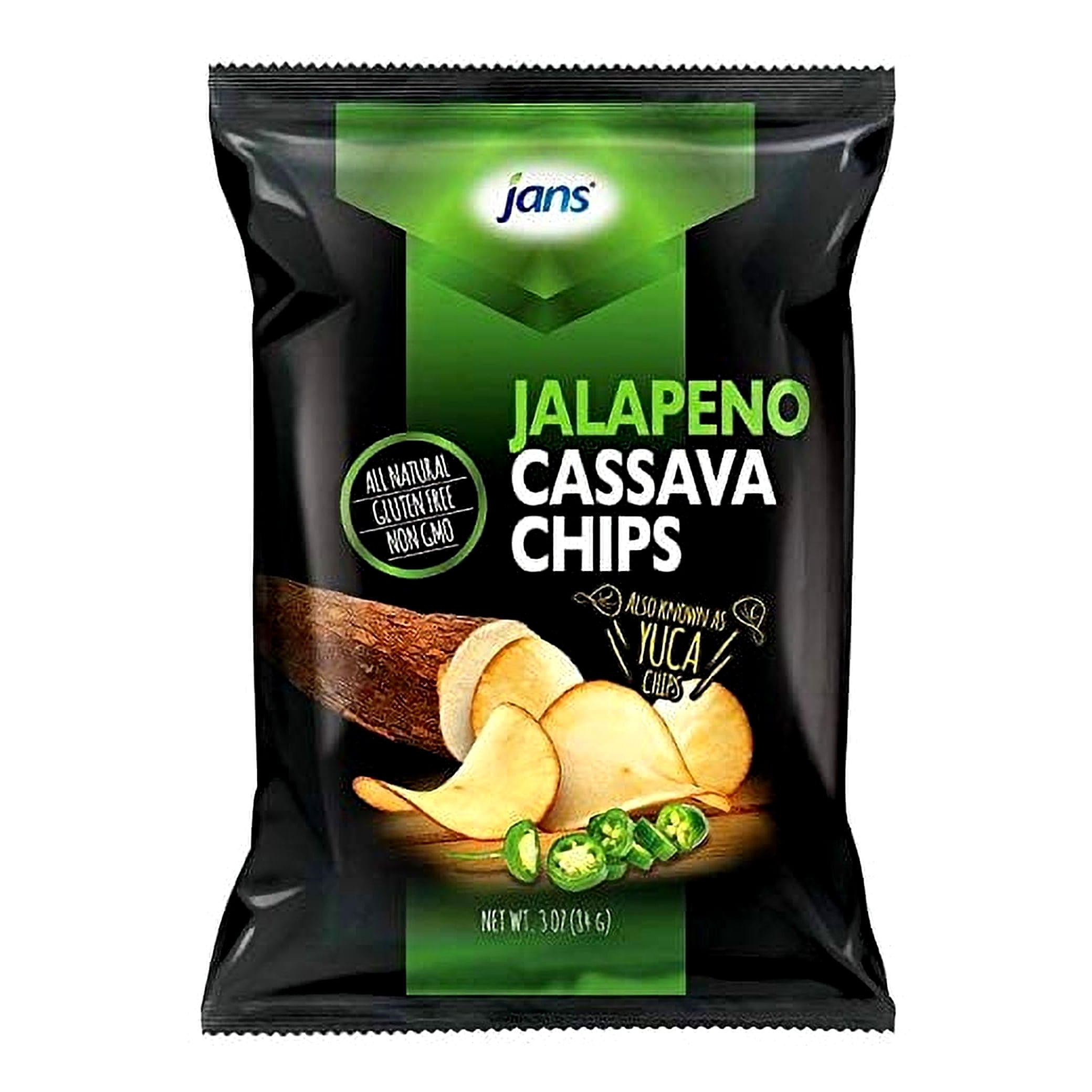 Jans Jalapeno Cassava Chips - Walmart.com
