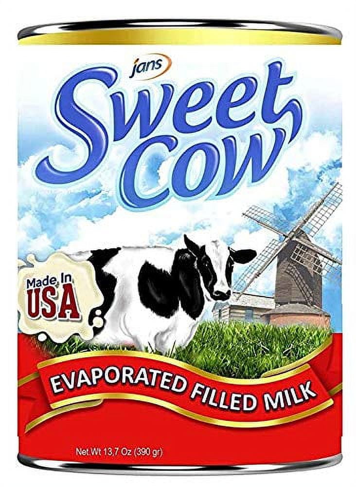 Jans Sweet Cow Evaporated Filled Milk, 12 oz (Pack of 24) - Walmart.com