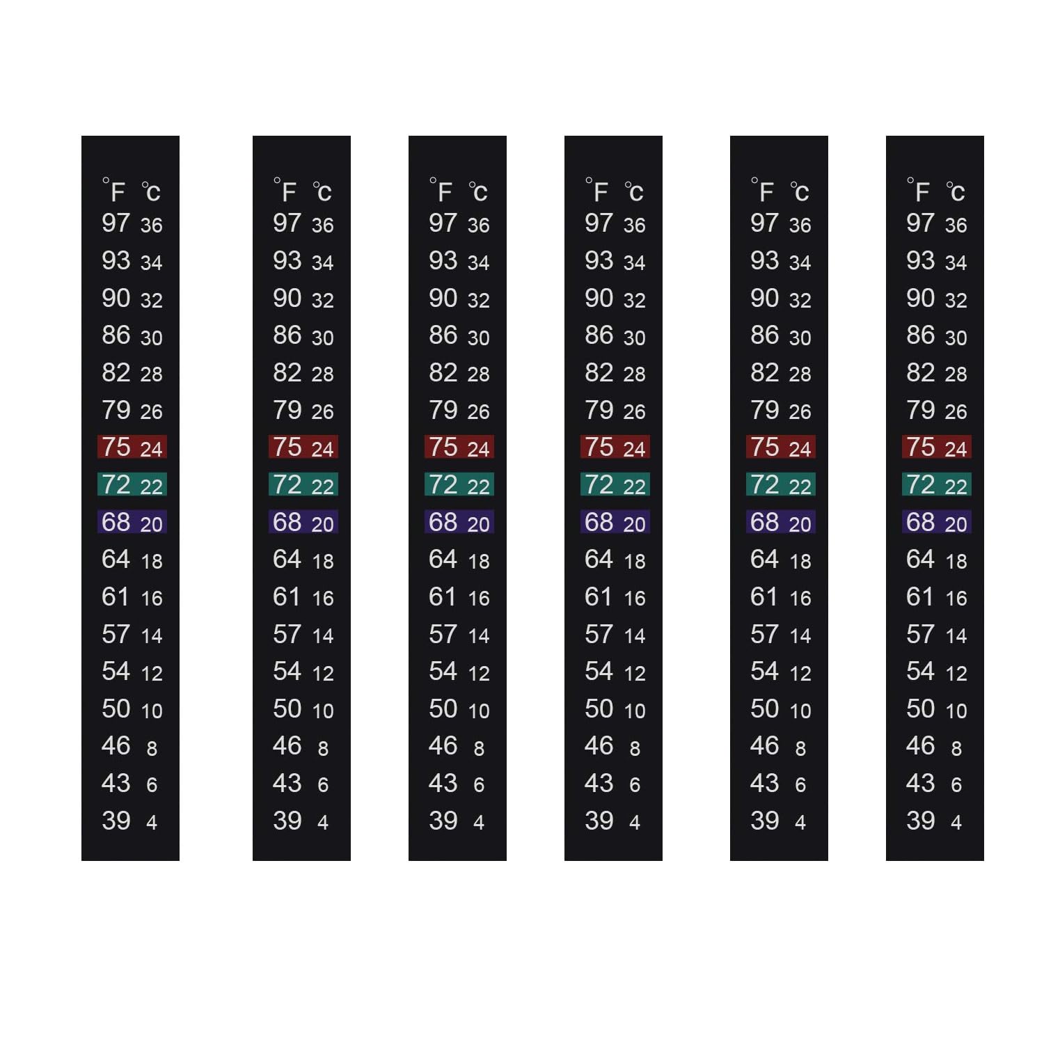 Jansamn Brewing Thermometer Strip Adhesive Strip Thermometer Aquarium ...