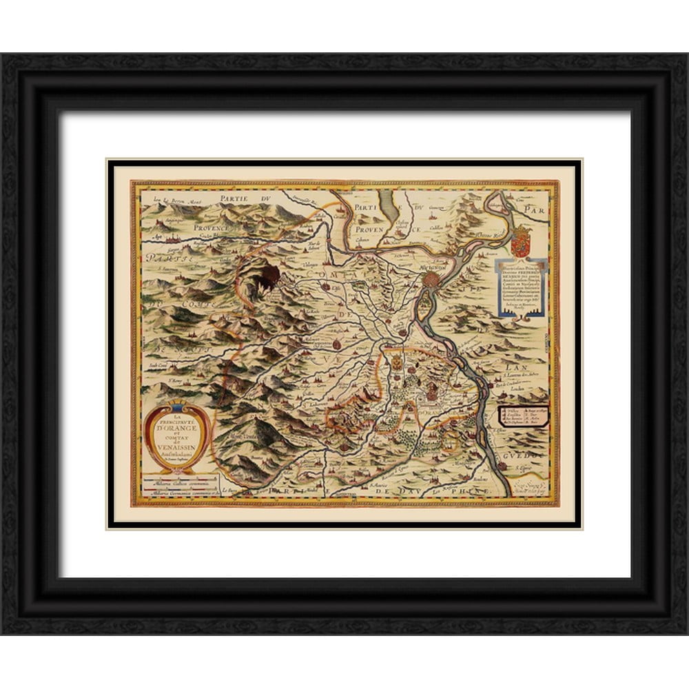 Jansson 14x12 Black Ornate Wood Framed with Double Matting Museum Art ...