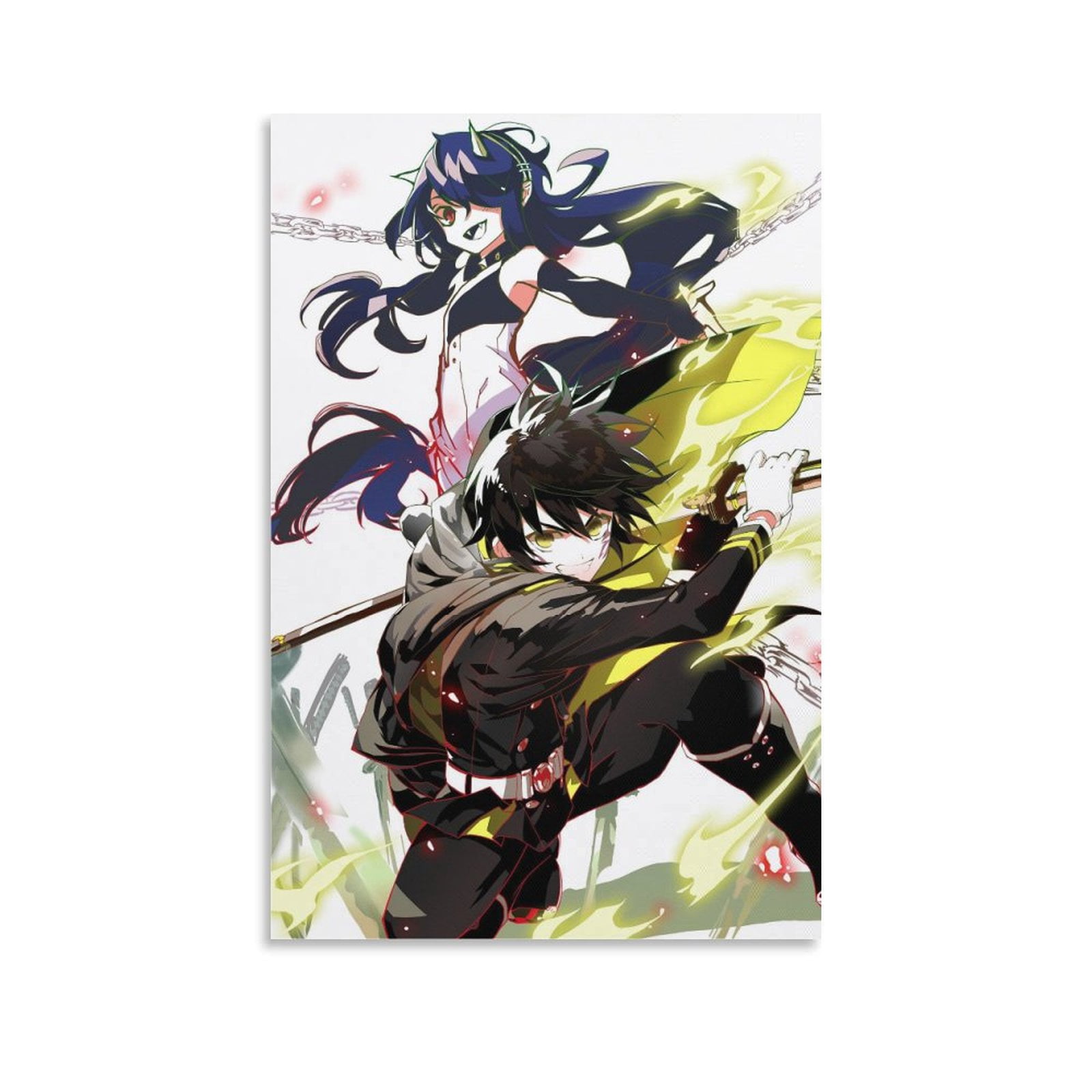 Japan Action Adventure Anime Seraph of The End Role Poster Gifts Canvas ...