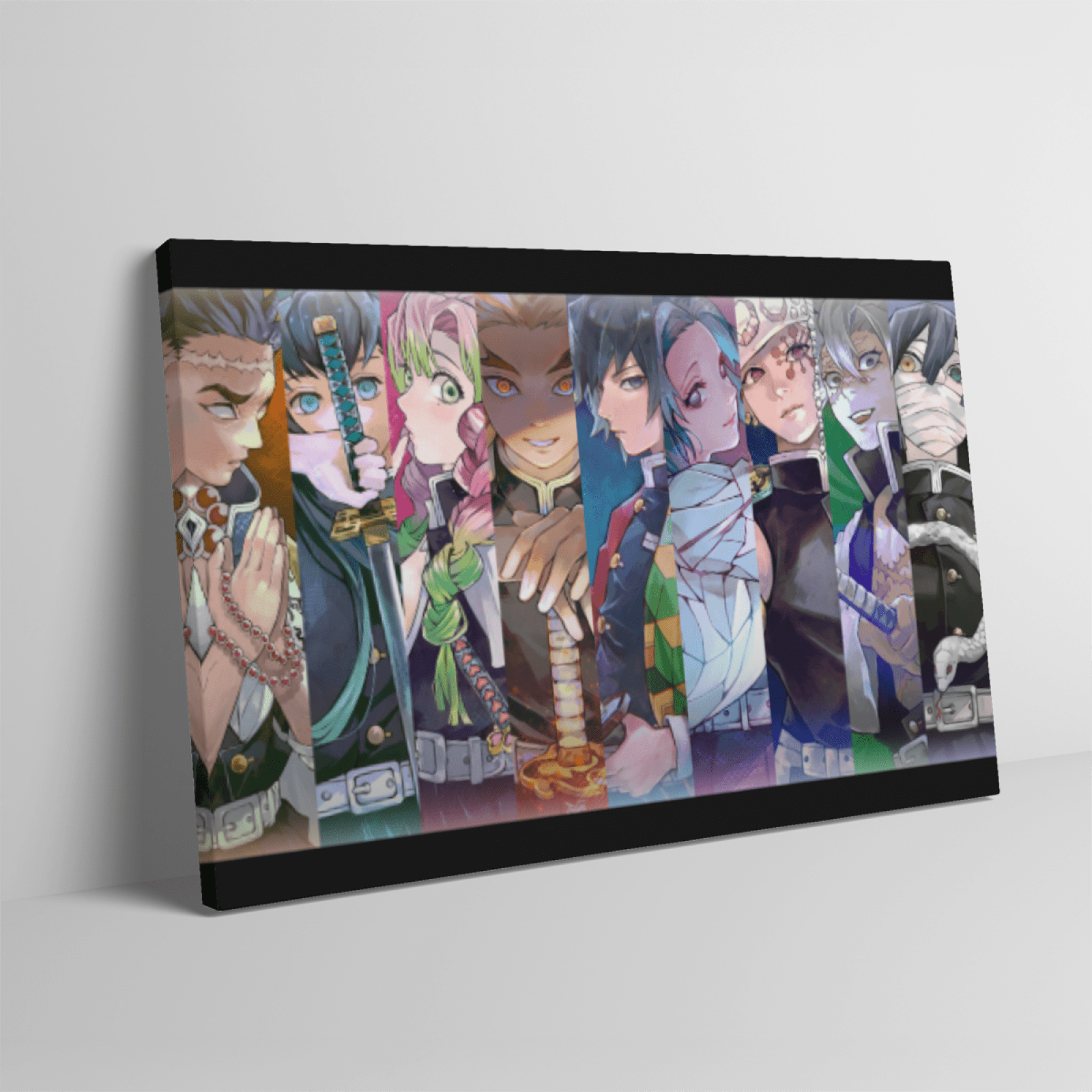 Japan Anime Canvas Inner Pine Wood Framed Wall Art,Demon Slayer Poster ...