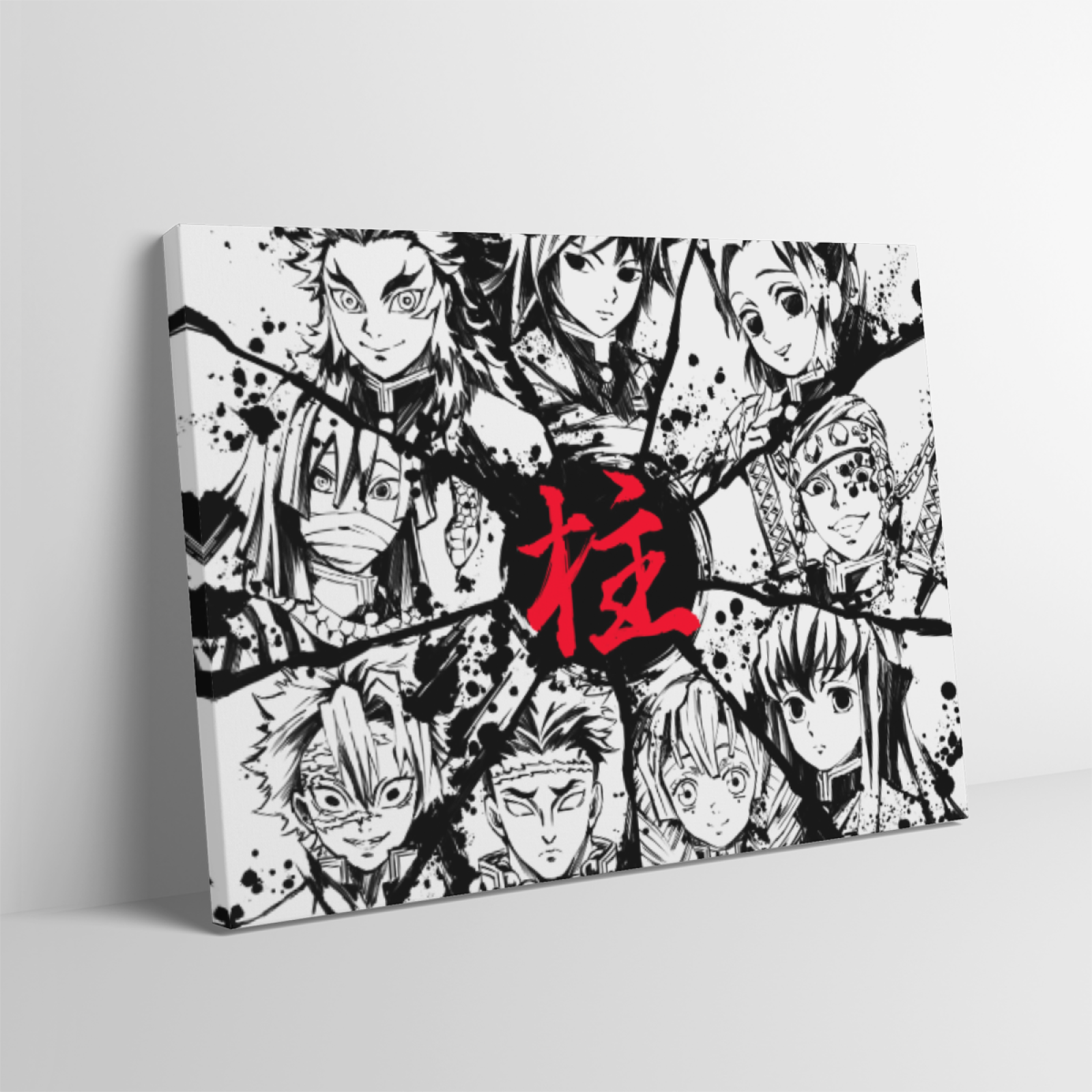 Japan Anime Canvas Inner Pine Wood Framed Wall Art,Demon Slayer Poster ...