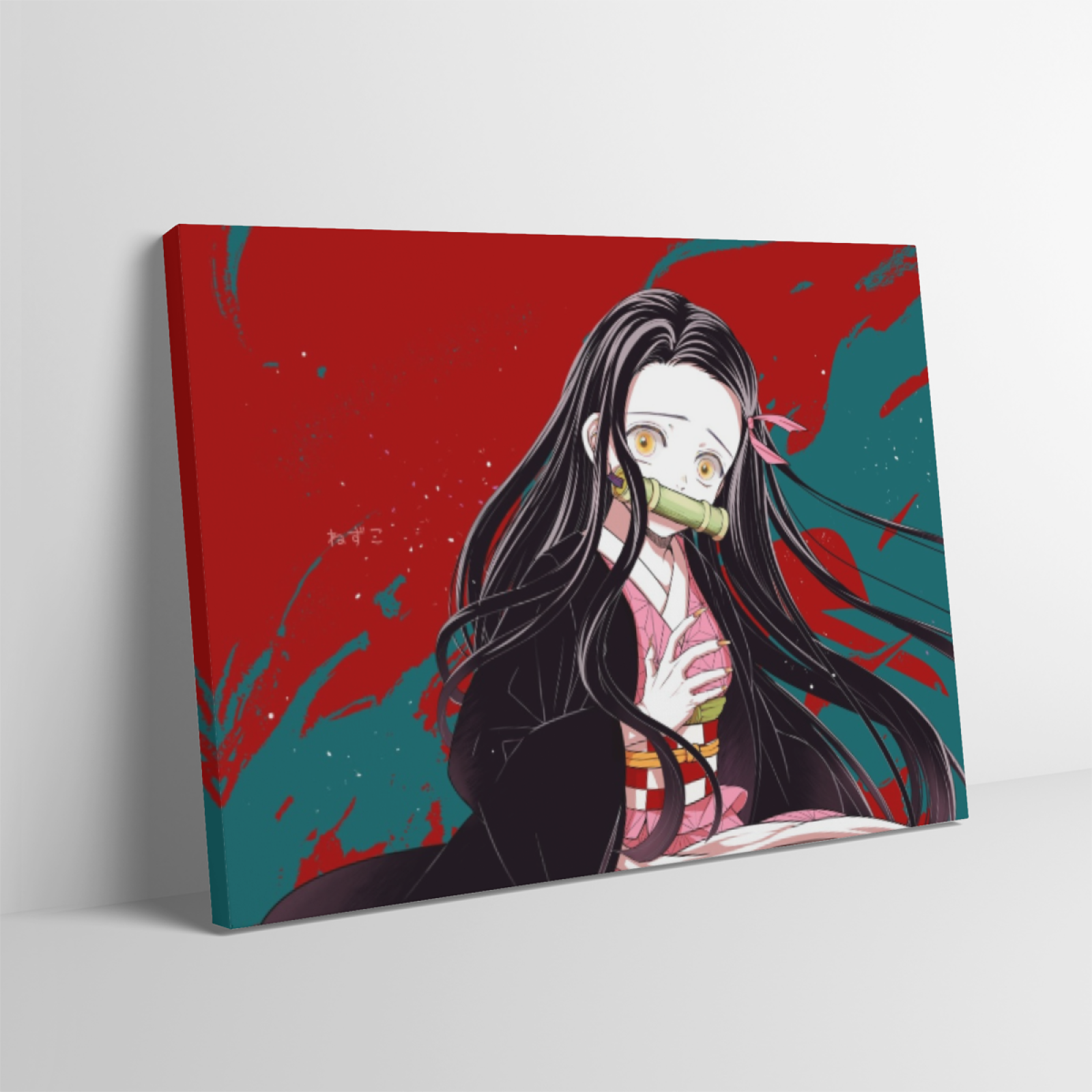 Japan Anime Canvas Inner Pine Wood Framed Wall Art,Demon Slayer Poster ...