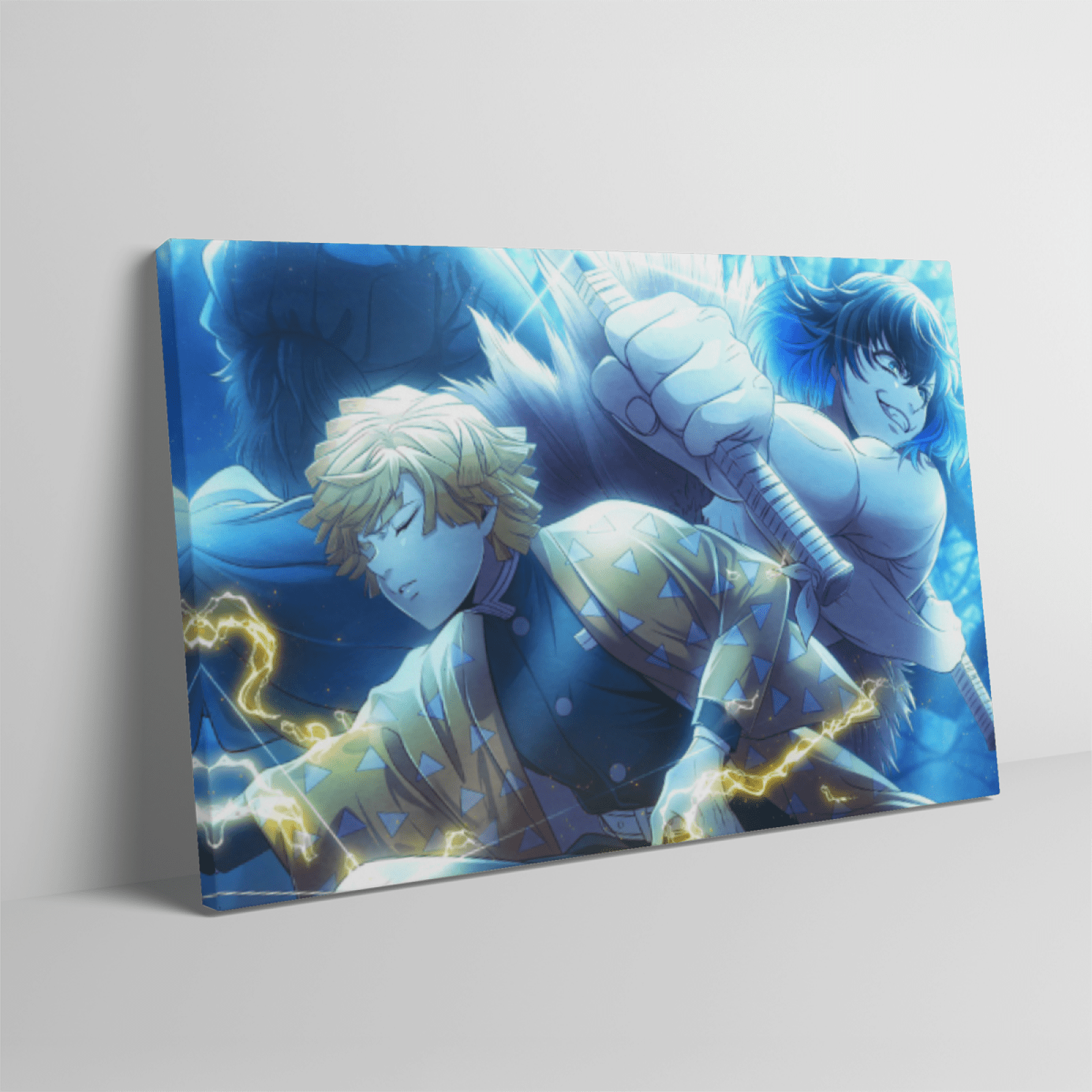 Japan Anime Canvas Inner Pine Wood Framed Wall Art,Demon Slayer Poster ...