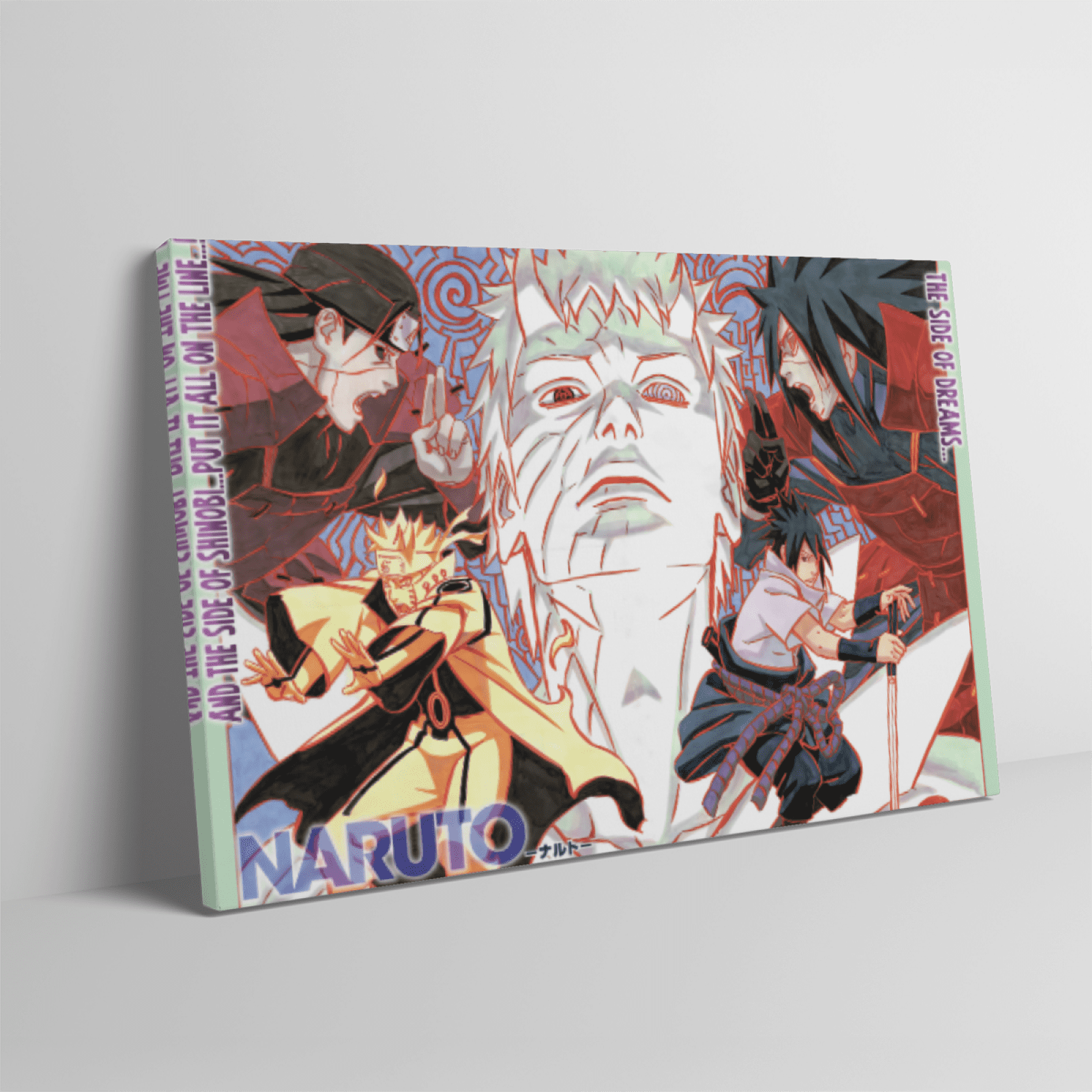 Japan Anime Canvas Inner Pine Wood Framed Wall Art,Naruto Poster Wall ...