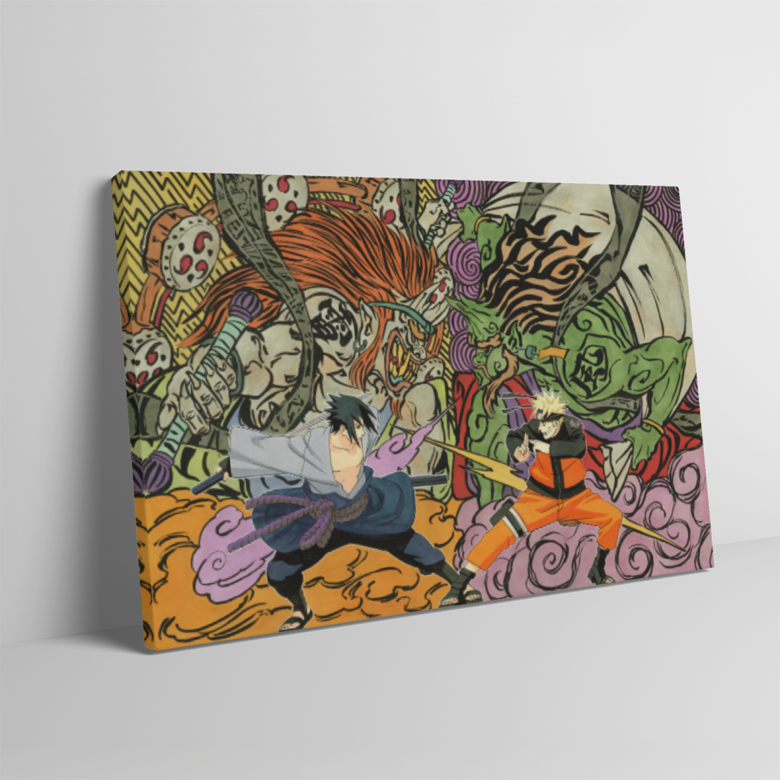 Japan Anime Canvas Inner Pine Wood Framed Wall Art,Naruto Poster Wall ...
